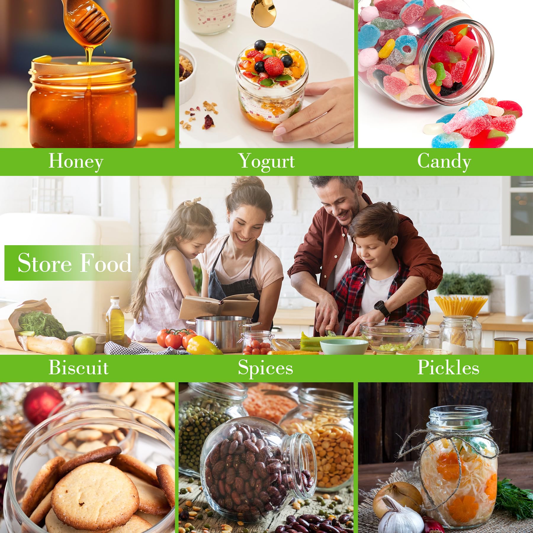 Snapklik.com : Mason Jar Lids, 2024 Latest Patent Easy Cover Lids ...