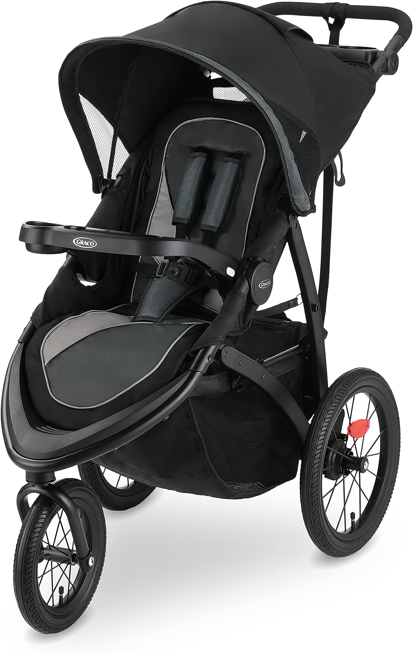 Amazon.com : Graco FastAction Fold Jogging Stroller, Gotham, 40x24x42 ...