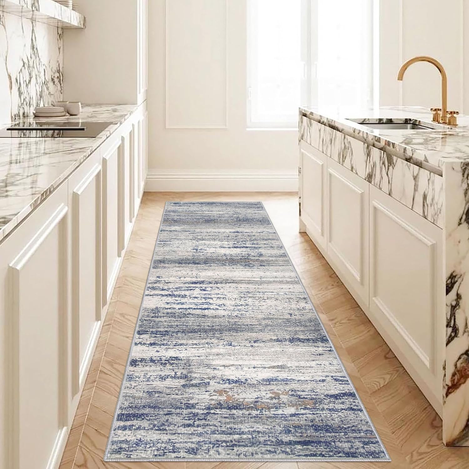 Amazon.com: KOZYFLY 3x8 Area Rug Modern Ombre Area Rug for Bedroom ...