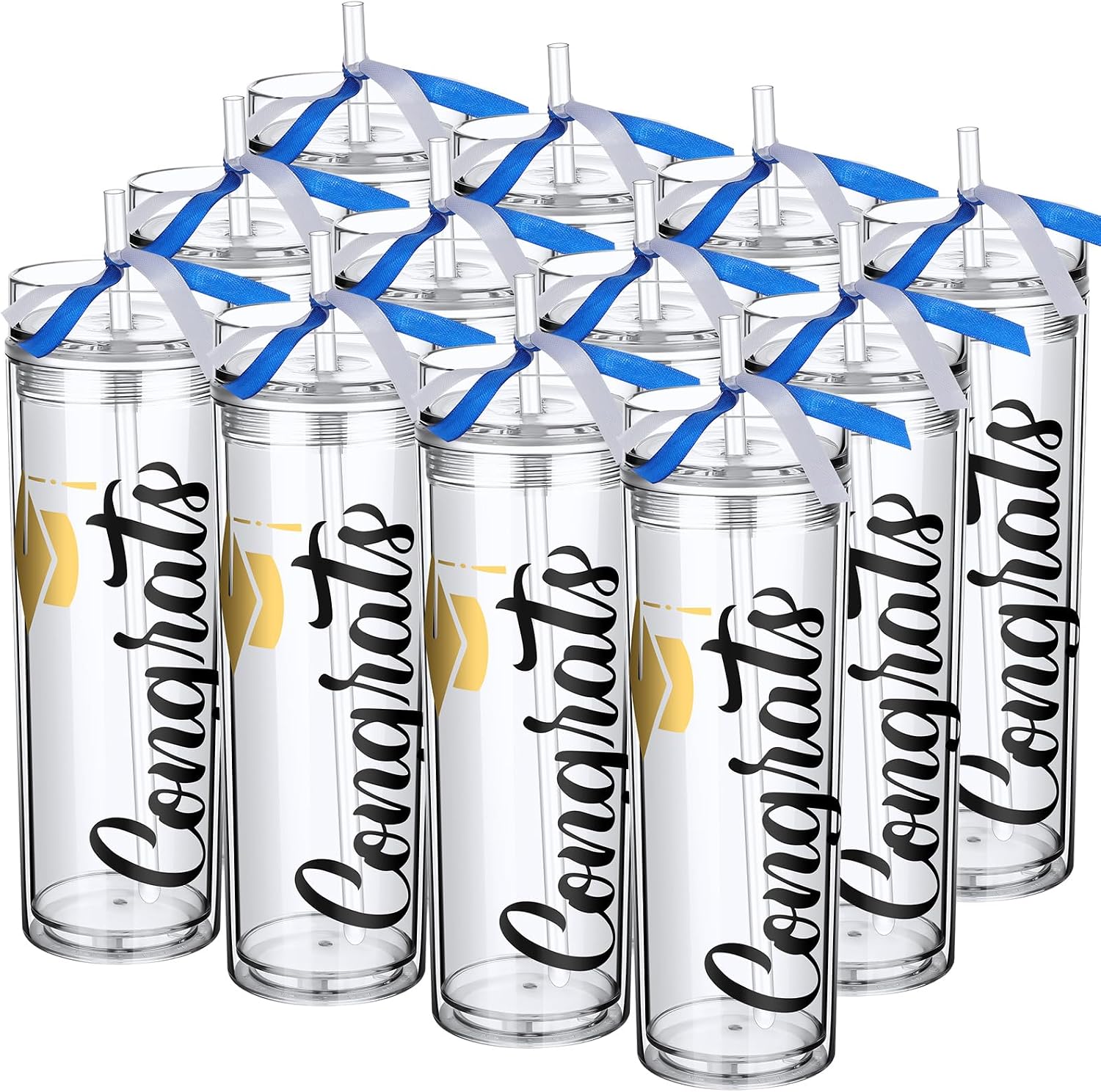 Amazon.com | SiliFine 12 Sets Graduation Tumblers Bulk Class of 2024 ...