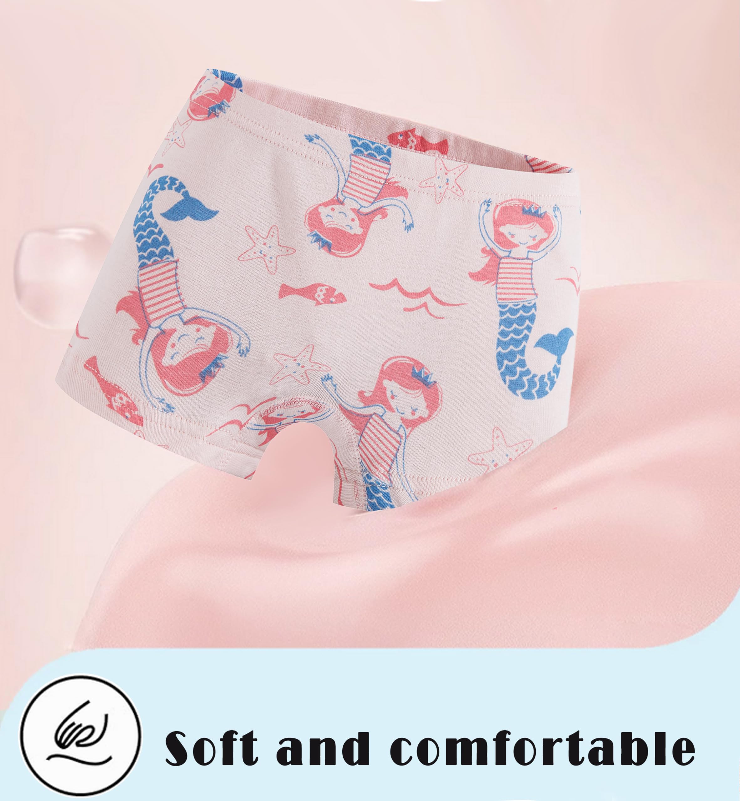 Snapklik.com : Girls Mermaid Castle Underwear Soft Girls Boy Shorts ...