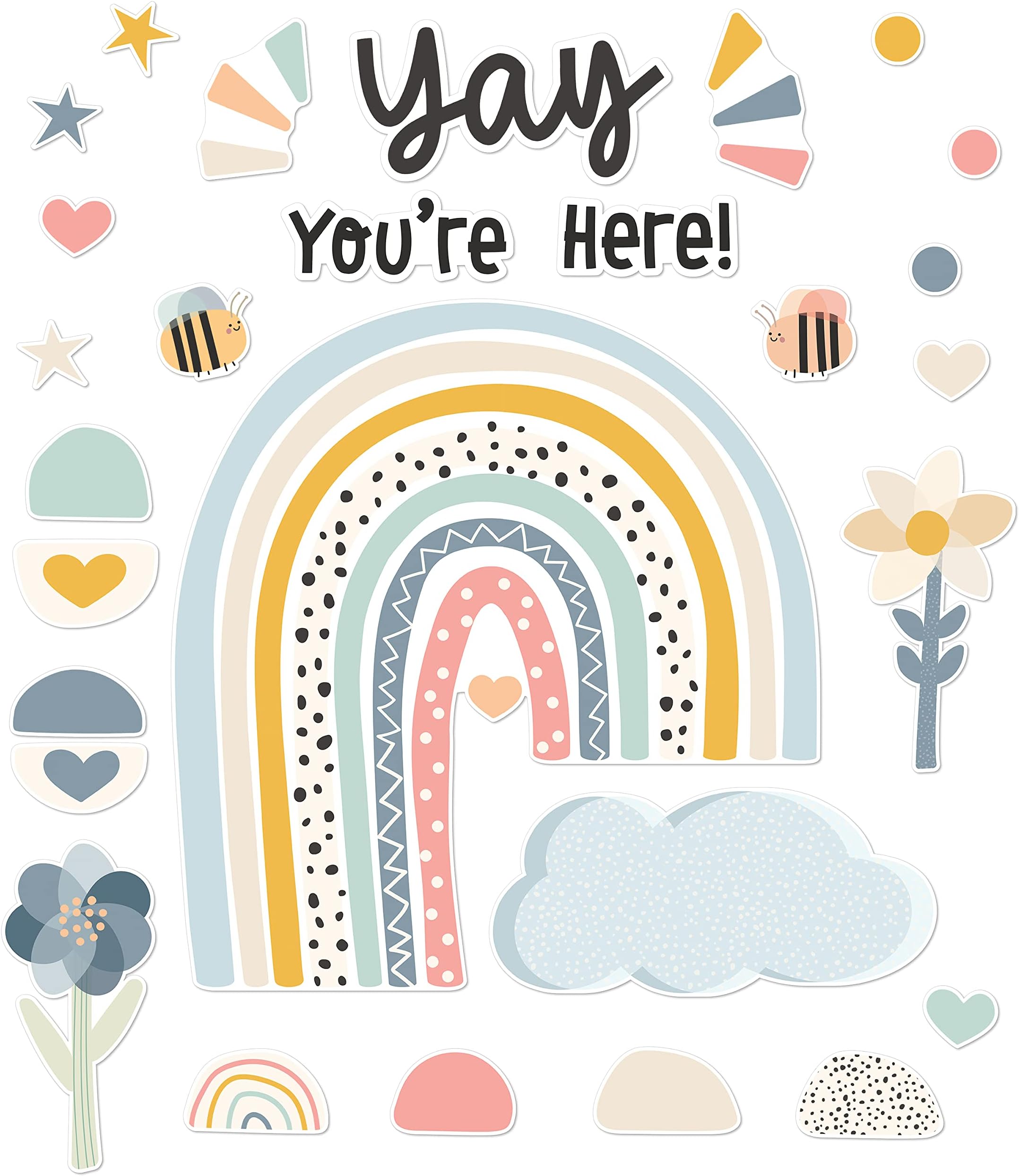 Amazon.com: 54 Pcs Believe in Yourself Bulletin Board Decorations ...