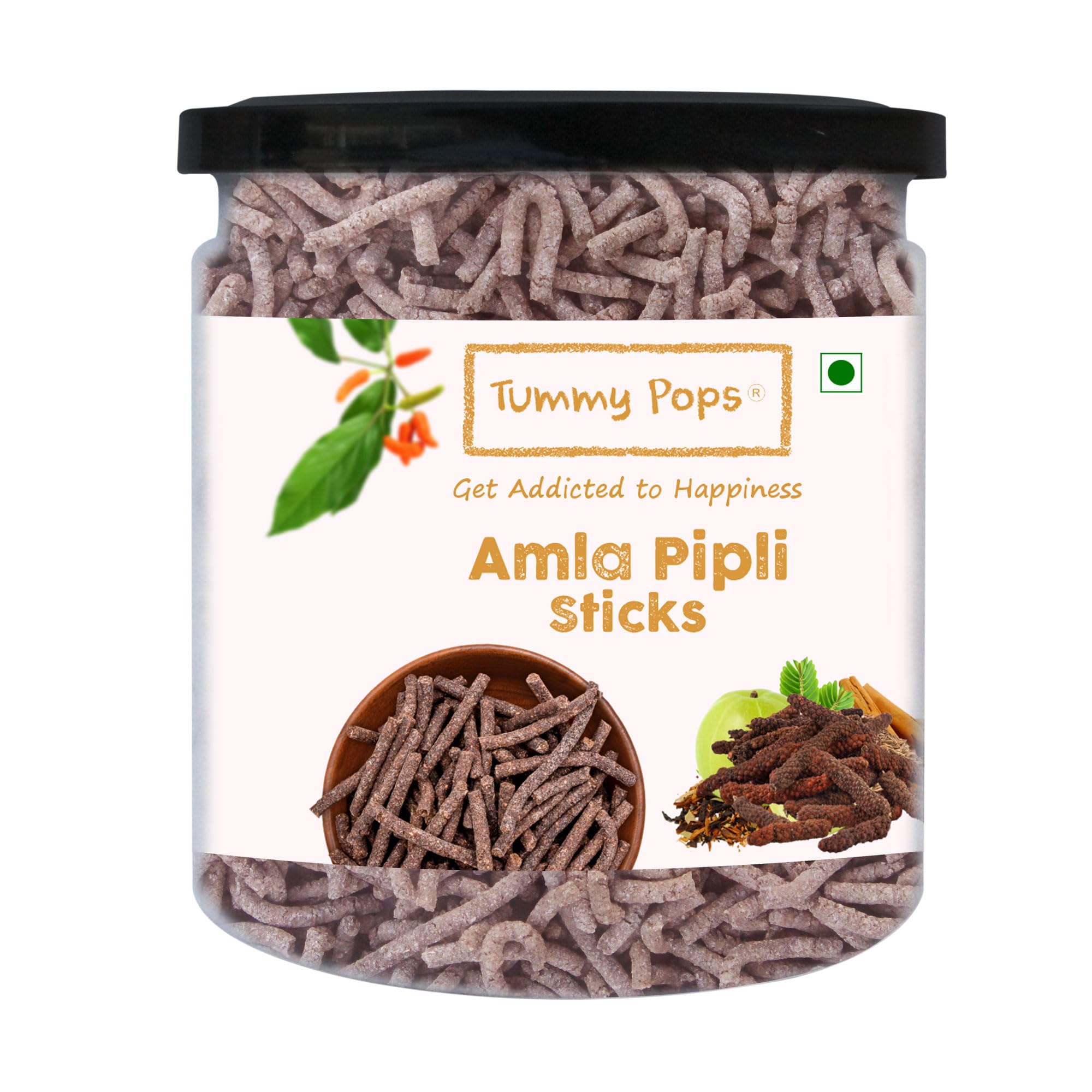 Tummy Pops Pipli Long Pepper Churan Sticks - 250gm Jar Handmade & Sun ...