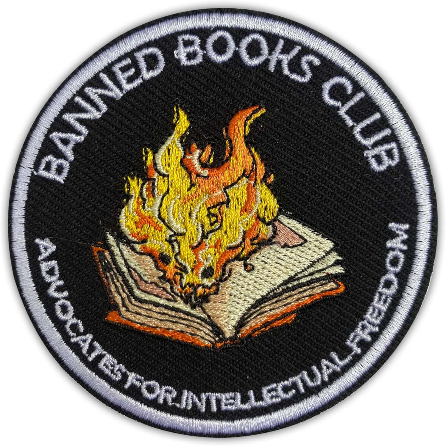 Amazon.com: SANSFIUS Books Club Patch, Size 3 Inches Iron On Bookish ...