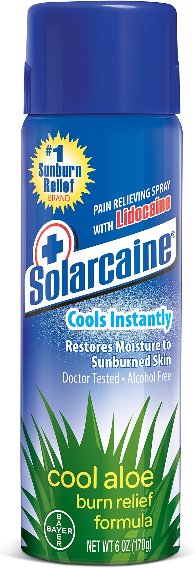 Amazon.com: Solarcaine Aloe Sunburn Relief Spray with 4% Lidocaine ...