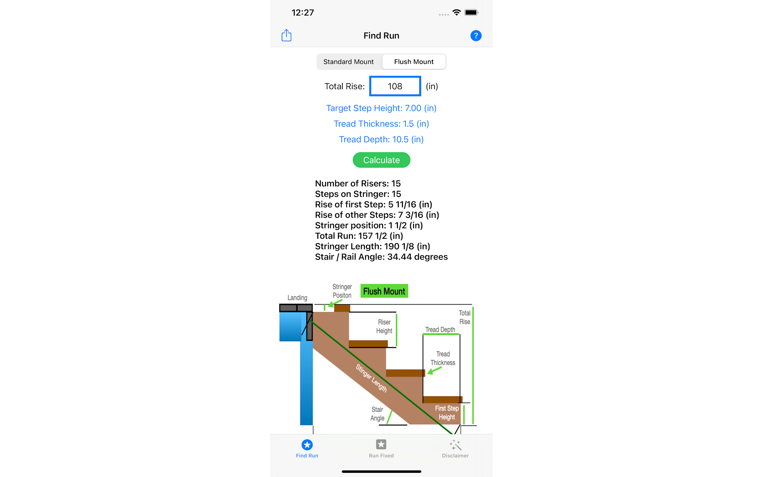 Stair Stringer Calculator - App on Amazon Appstore