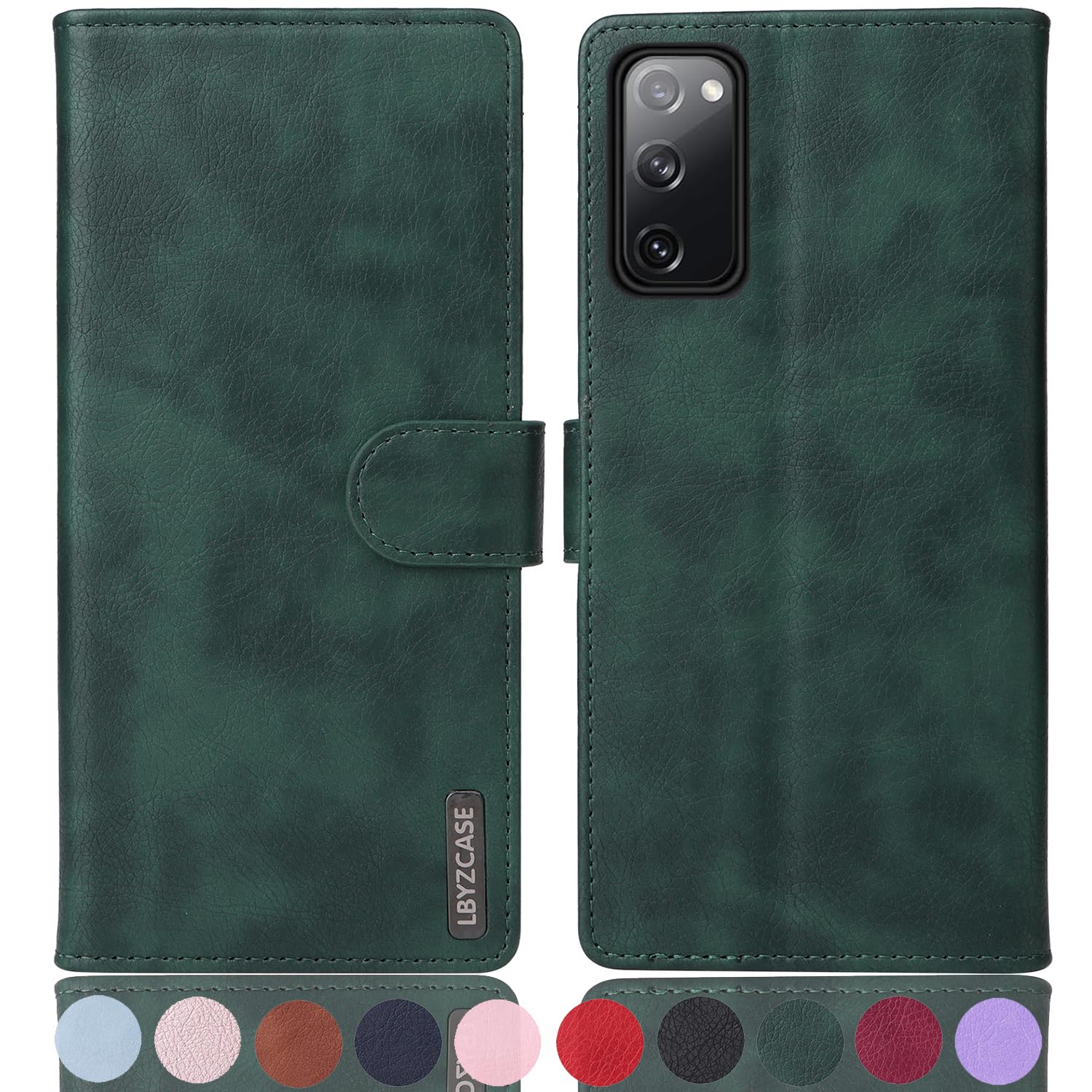 Amazon.com: LBYZCASE for Galaxy S20 FE 5G Wallet Case[RFID Blocking Card Holder],Flip Folio ...