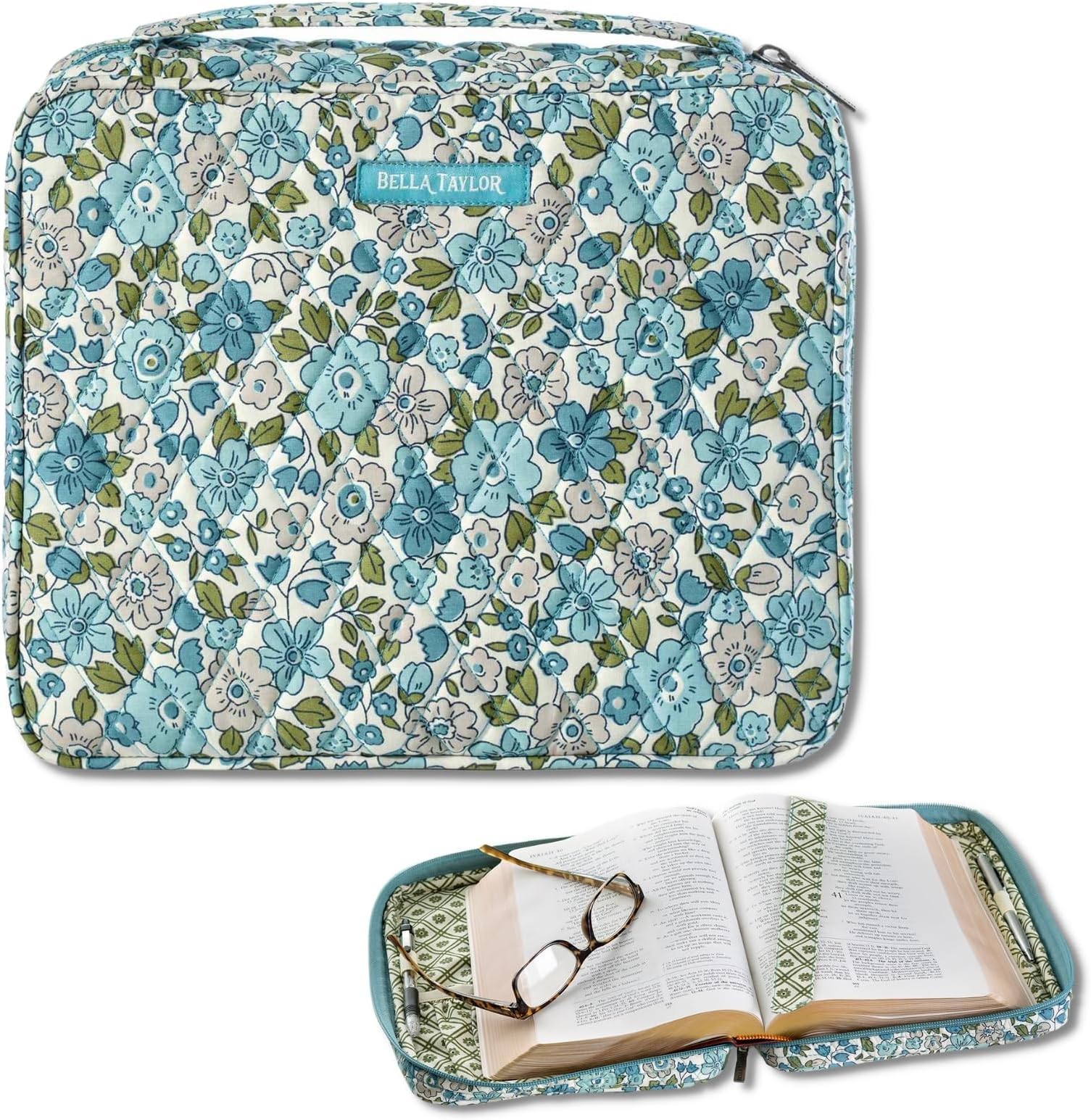 Amazon.com: WOBAGMEN Bible Cover Case for Women,Large Bible Tote Bags ...