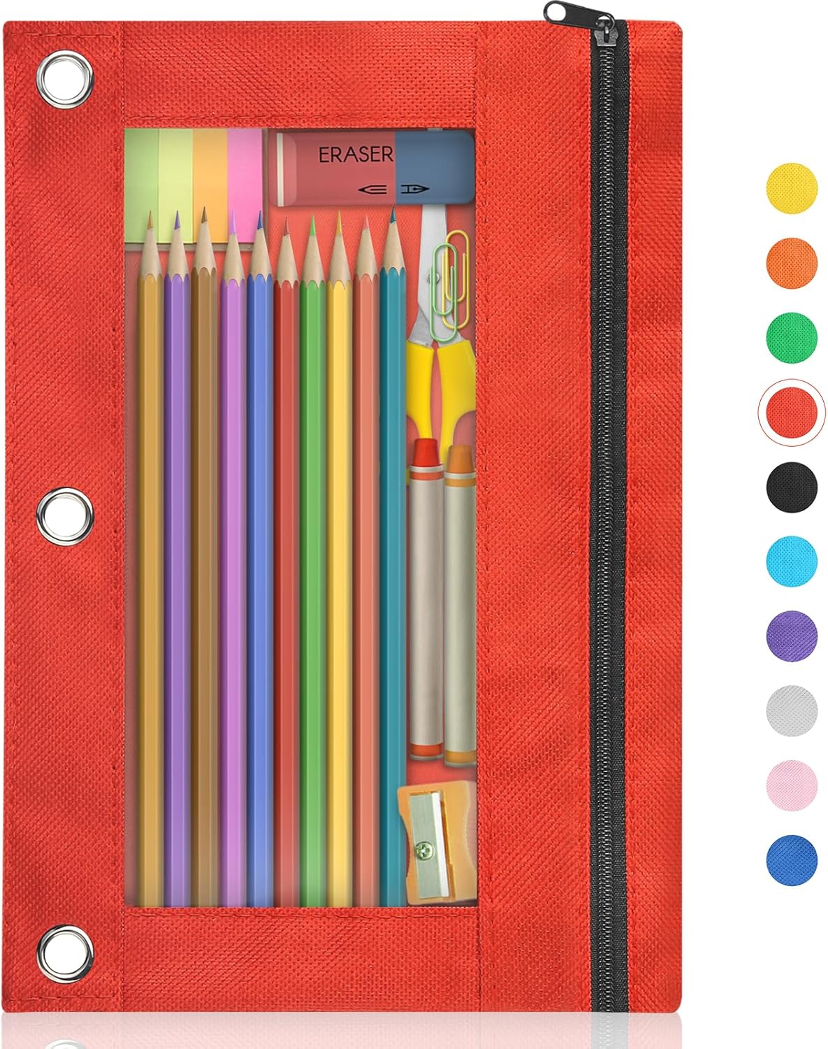 Amazon.com : Shemira Pencil Pouch for 3 Ring Binder, Binder Pencil ...