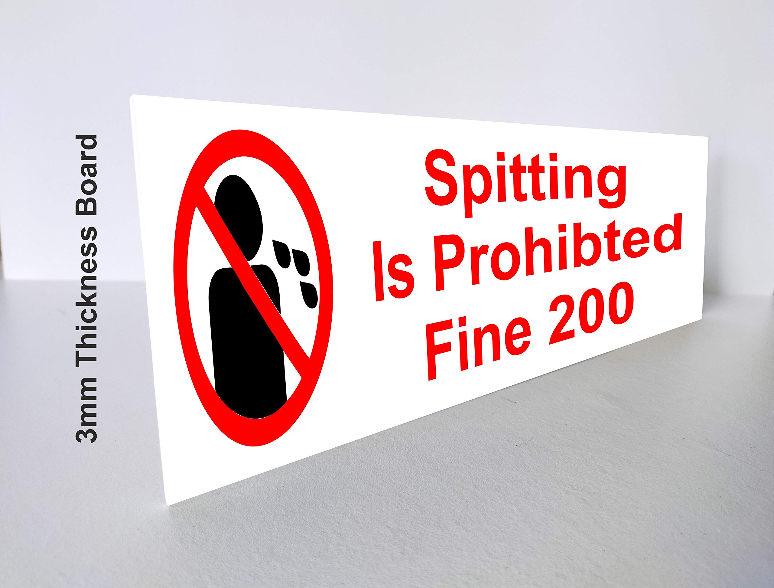 Buy SIGN EVER Spitting Is Prohibited Sign Boards Bank Office Factory ...