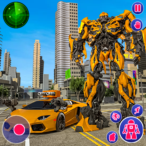 Flying Robot Car Transformation Game: Real Futuristic Robot War City ...