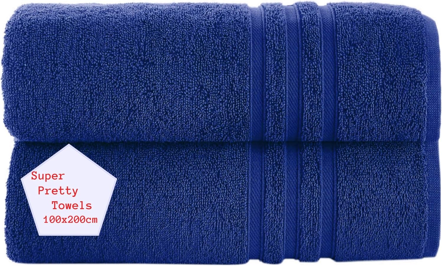 Pack of 2 Extra Large Premium Super Jumbo Bath Sheet 100 x 200 cm ...