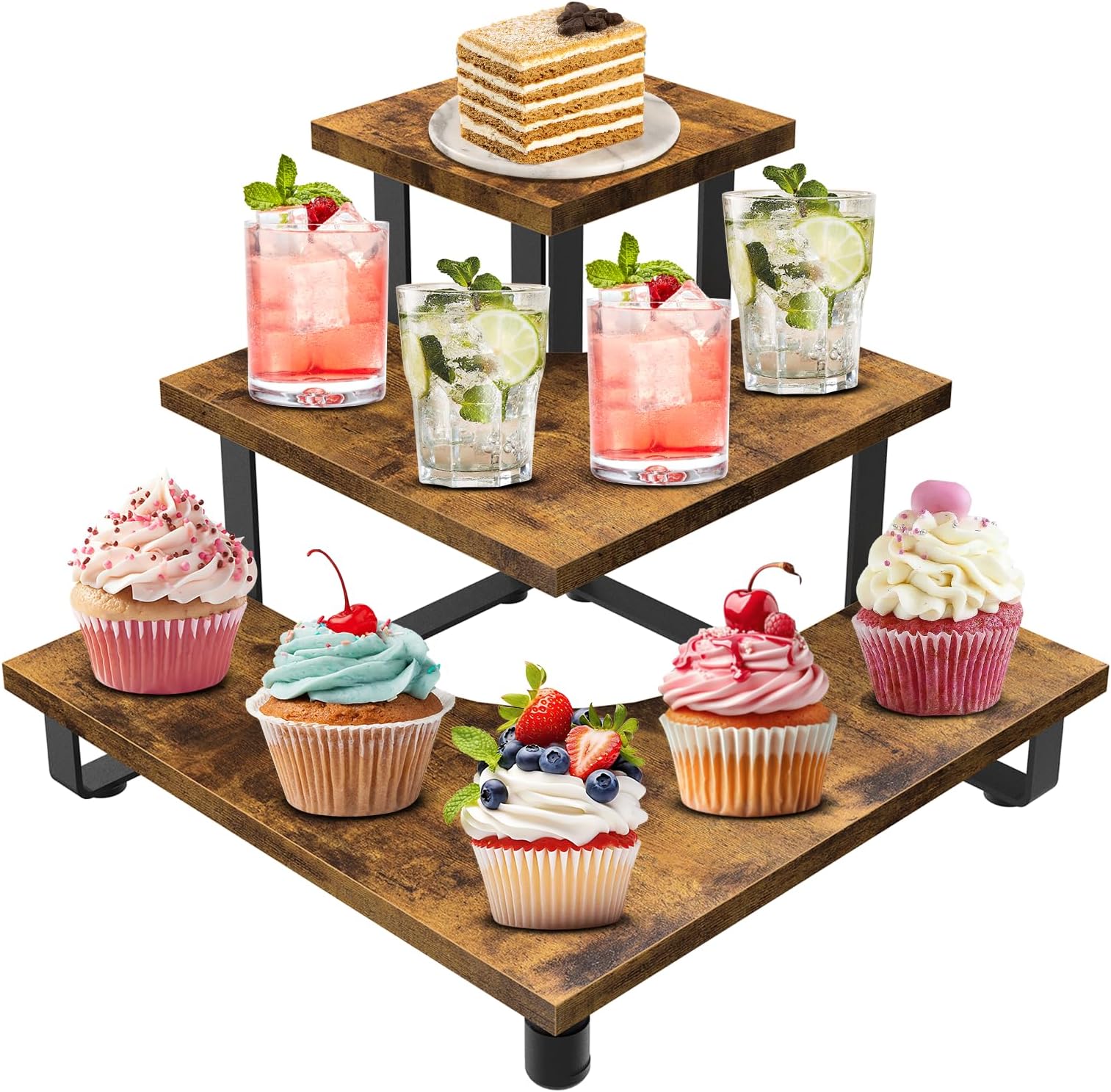 Amazon.com: 3-Tier Corner Retail Table Display Stands for Vendor Events ...