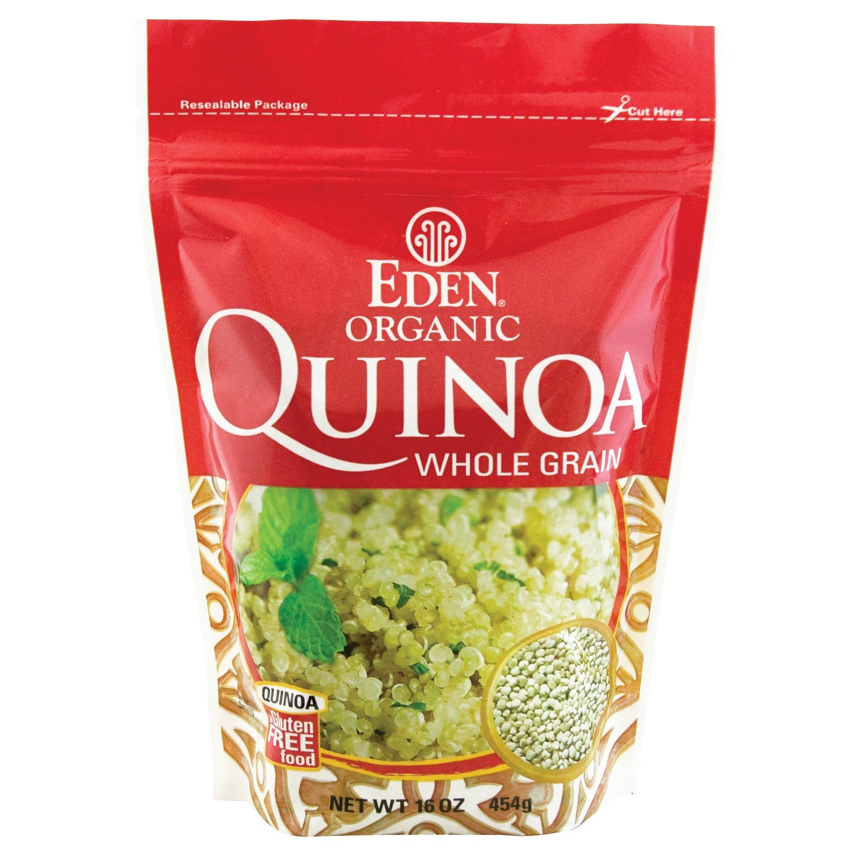 Amazon.com: Eden Quinoa orgánica, bolsa de 16 onzas, grano entero ...