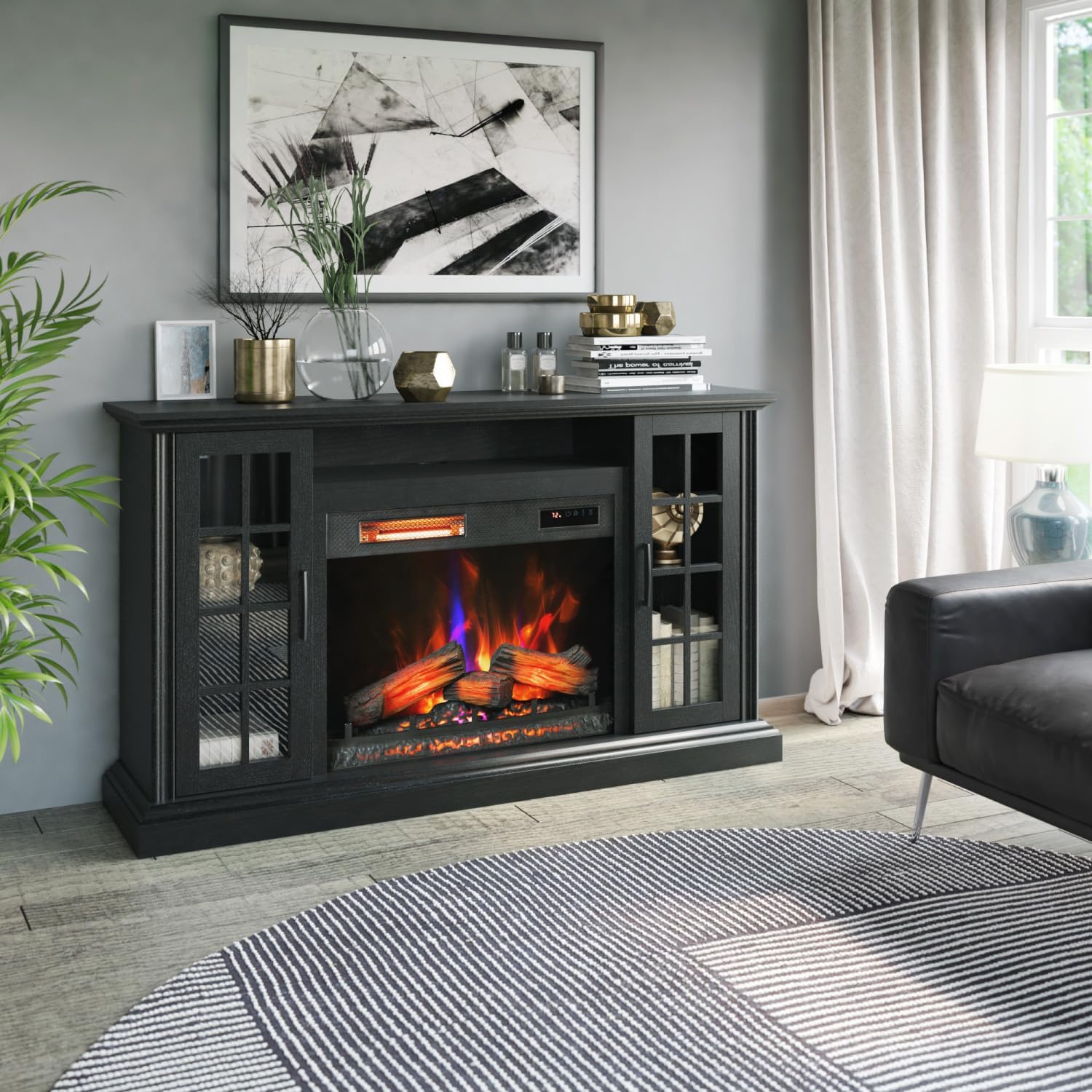 Amazon.com: duraflame® Electric Fireplace Media Mantel for TVs up to 65 ...