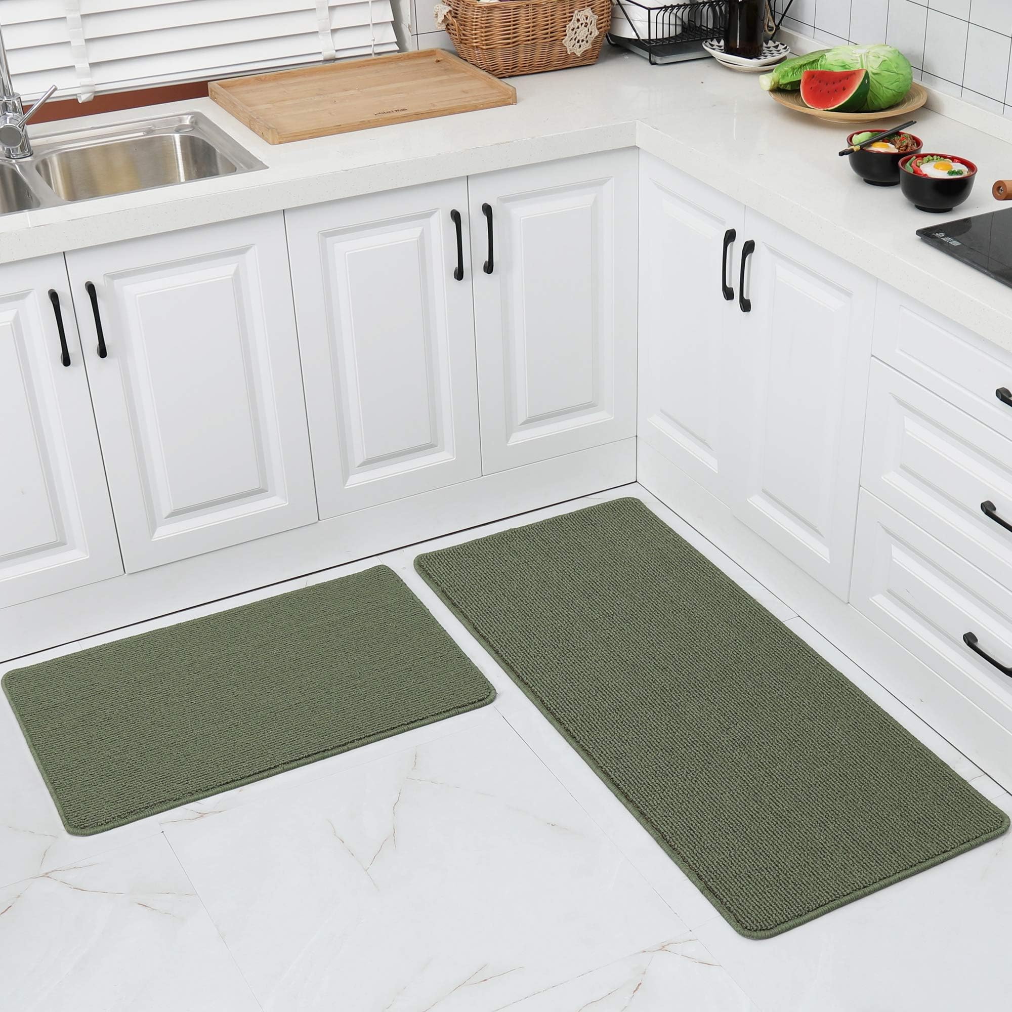Amazon.com: COSY HOMEER Soft Kitchen Floor Mats for in Front of Sink ...