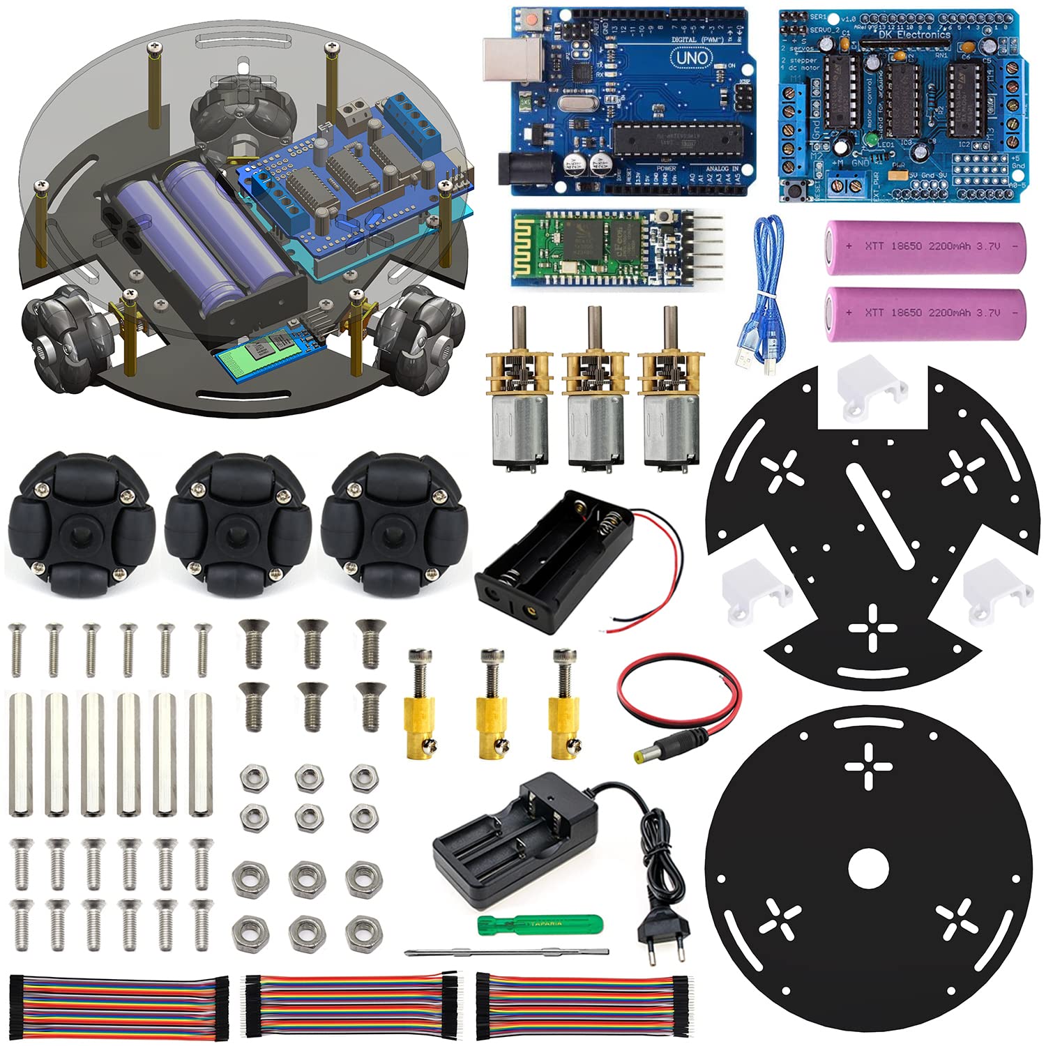Sunrobotics Circle Bot Mini Omni Directional Robotics kit : Amazon.in ...