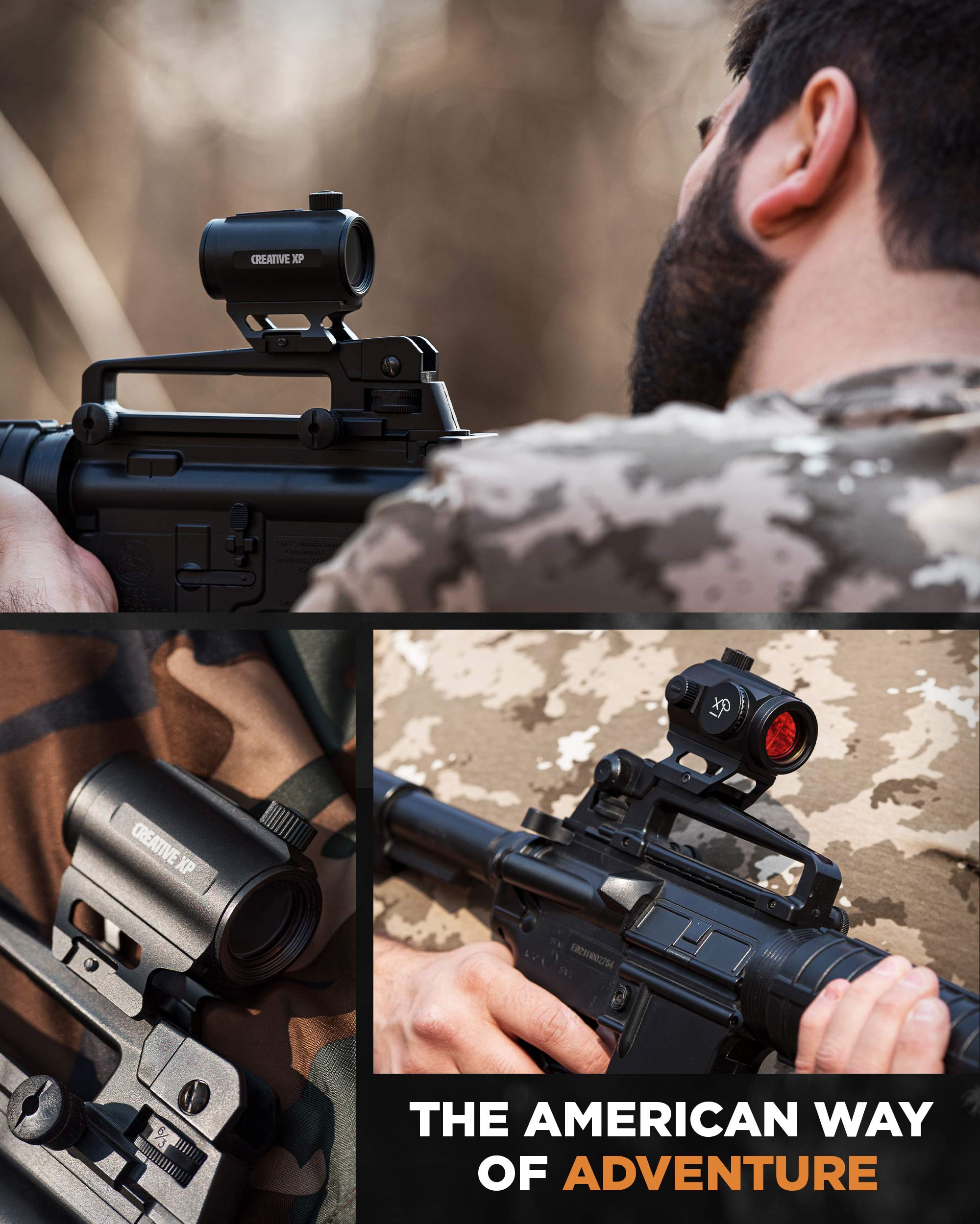 CREATIVE XP HD Red Dot Sight 3 MOA - Reflex Sight for Day & Night: Buy ...