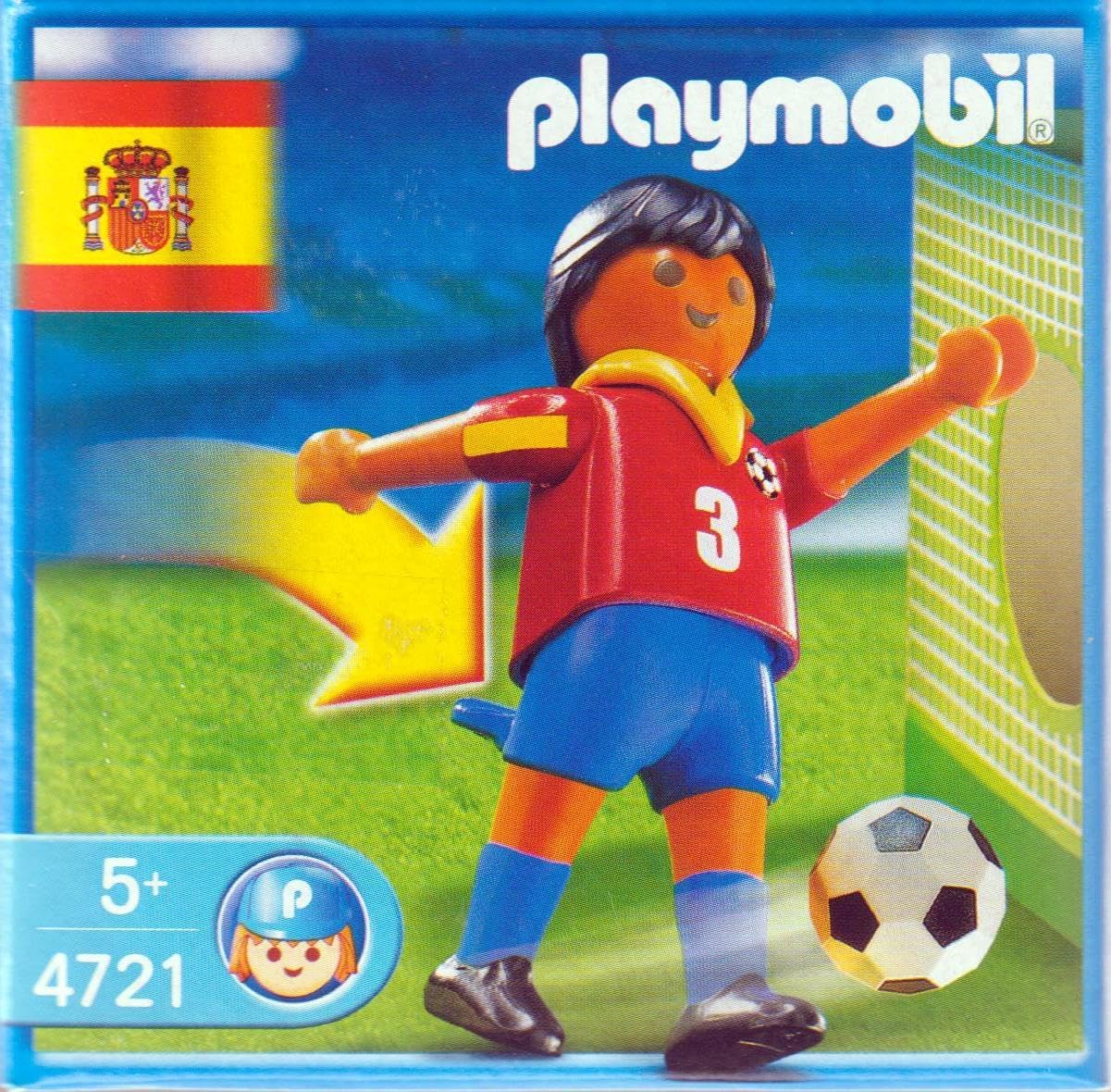 Amazon.com: PLAYMOBIL 4721 – Football Player Spain : Toys & Games