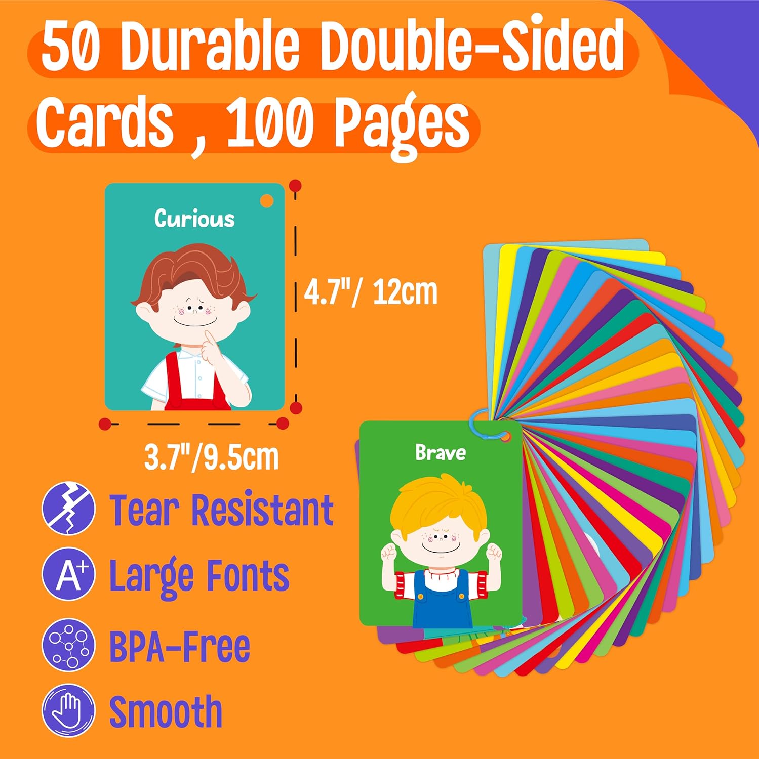 Emotions Flashcards, 50 Different Feelings with Nepal | Ubuy