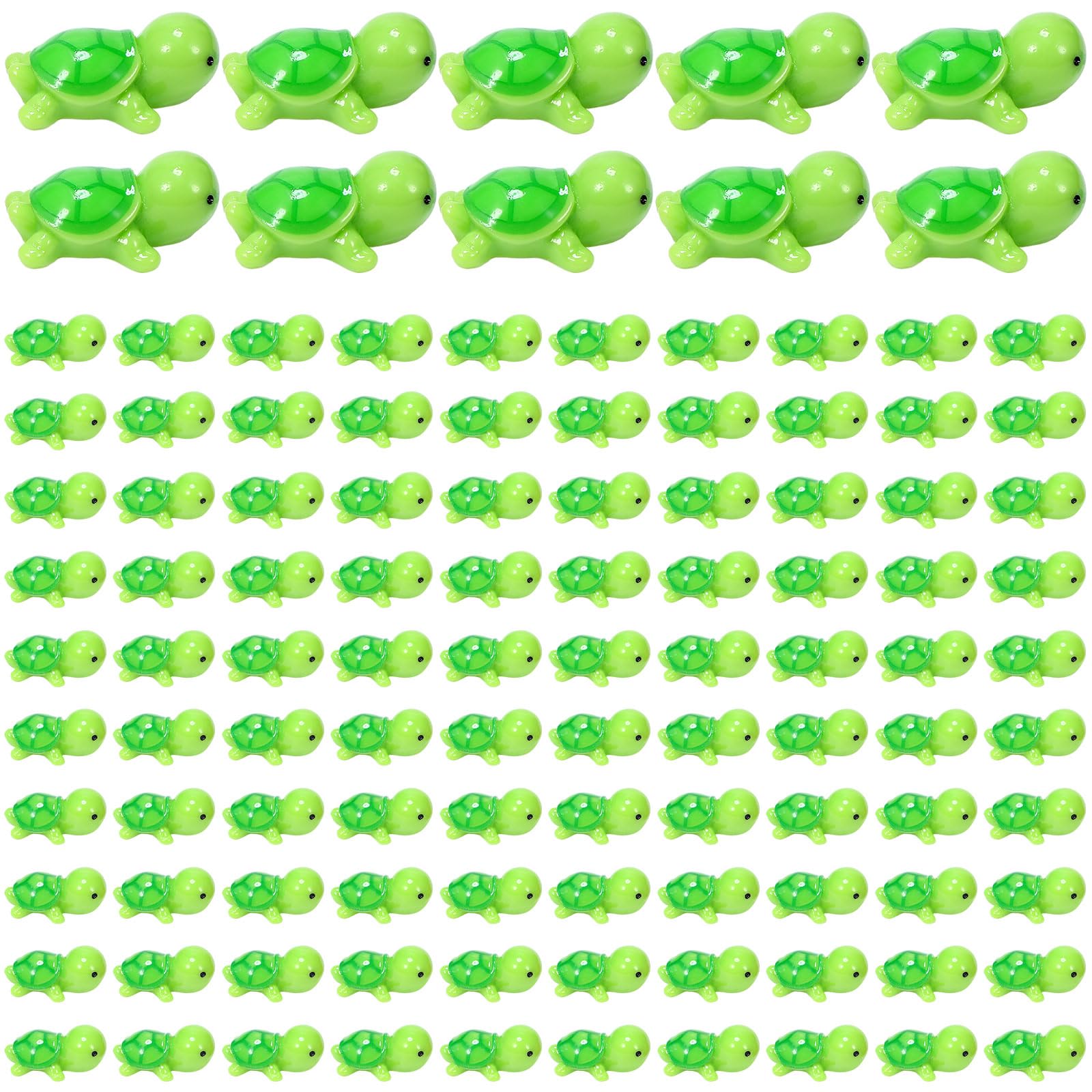 Amazon.com: Ripeng 100 Pcs Miniature Resin Sea Turtle Figurines Tiny ...