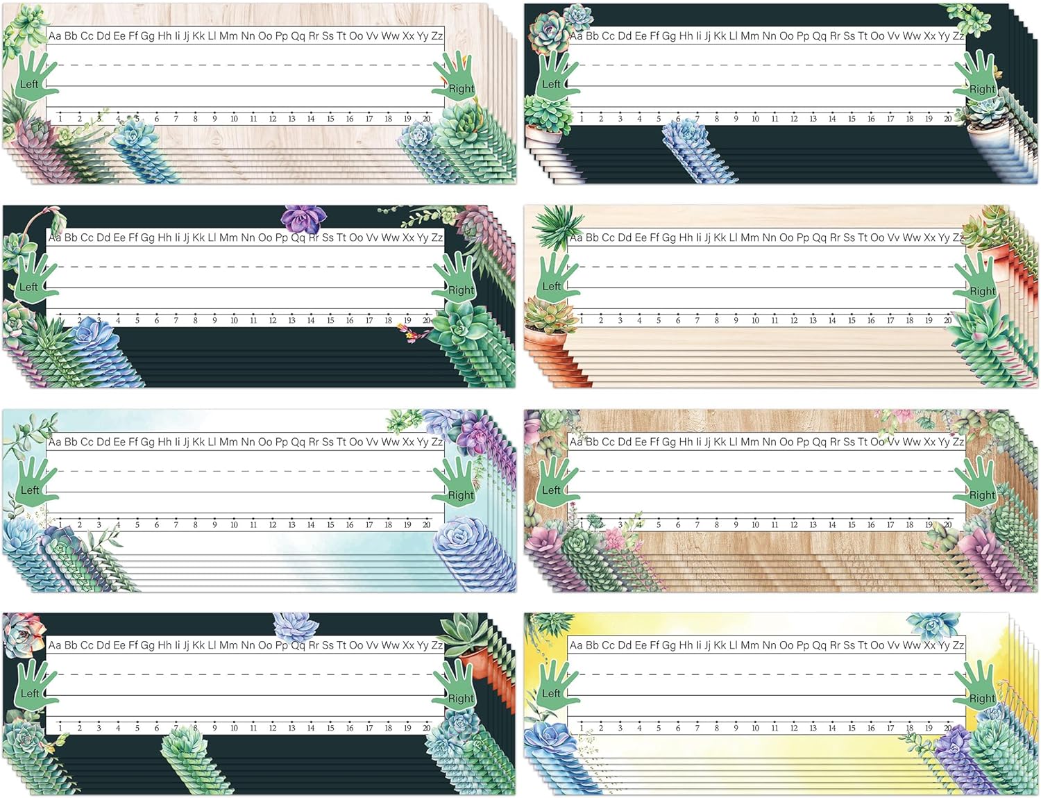 Qyeahkj 72 Pcs Succulent Name Plates for Classroom Philippines | Ubuy