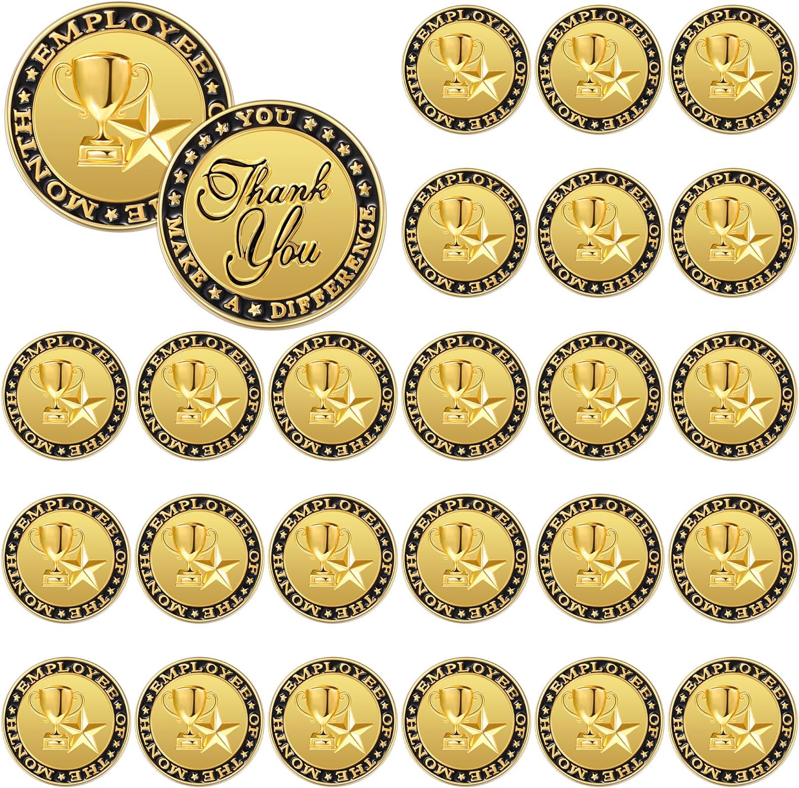 Amazon.com : Landical Employee of The Month Coins 1.57in Employee Award ...