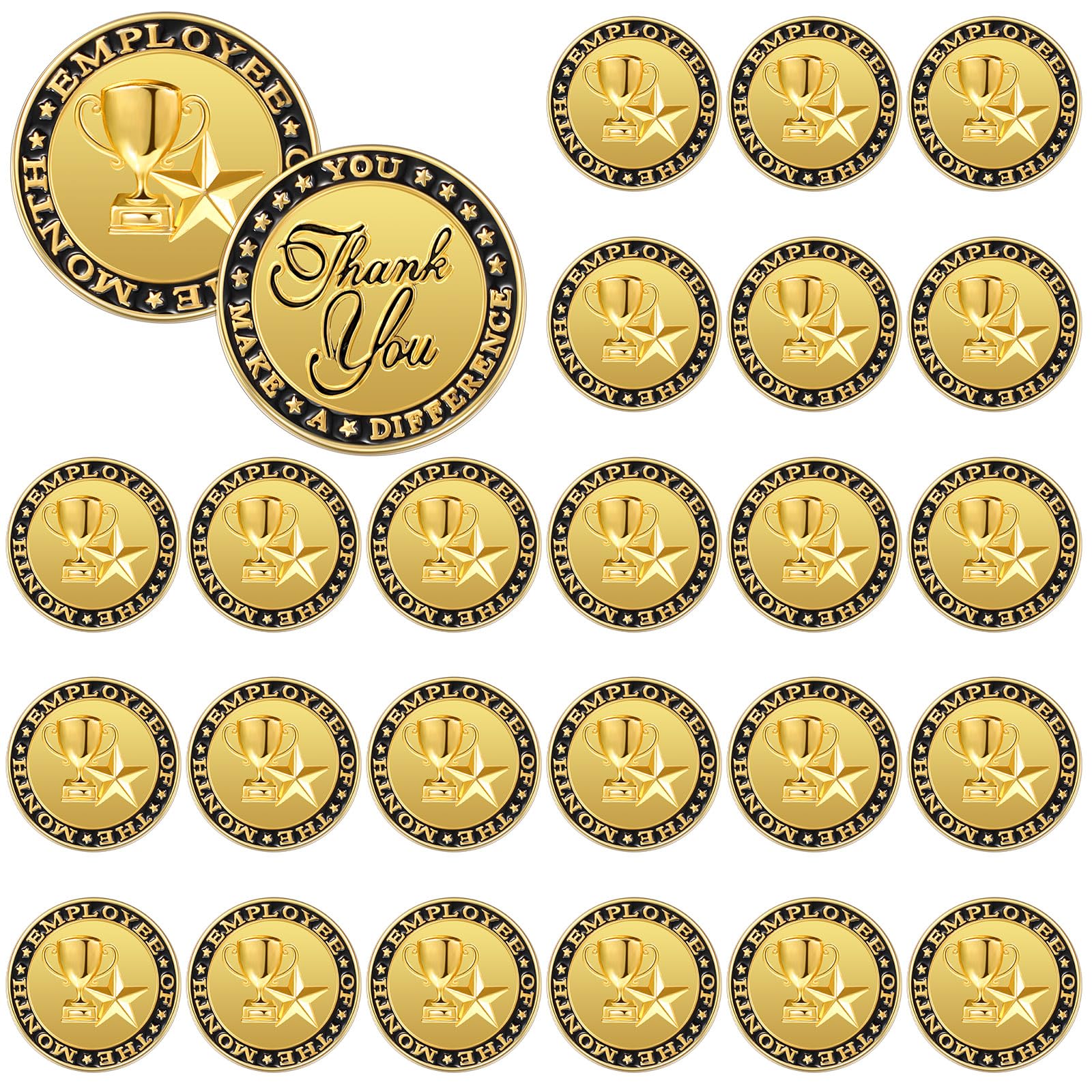Amazon.com : Landical Employee of The Month Coins 1.57in Employee Award ...