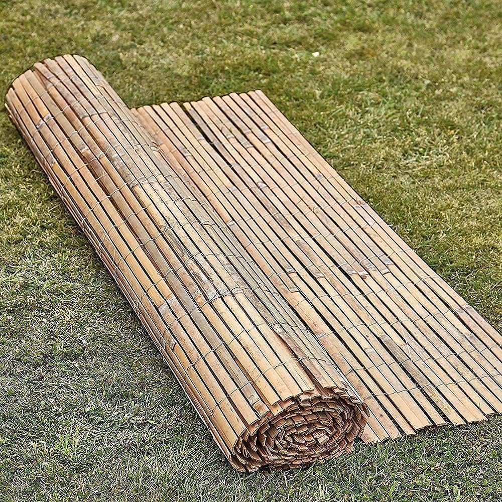 FlickBuyz Bamboo Natural Garden Peeled Reed Fence Screening Roll ...