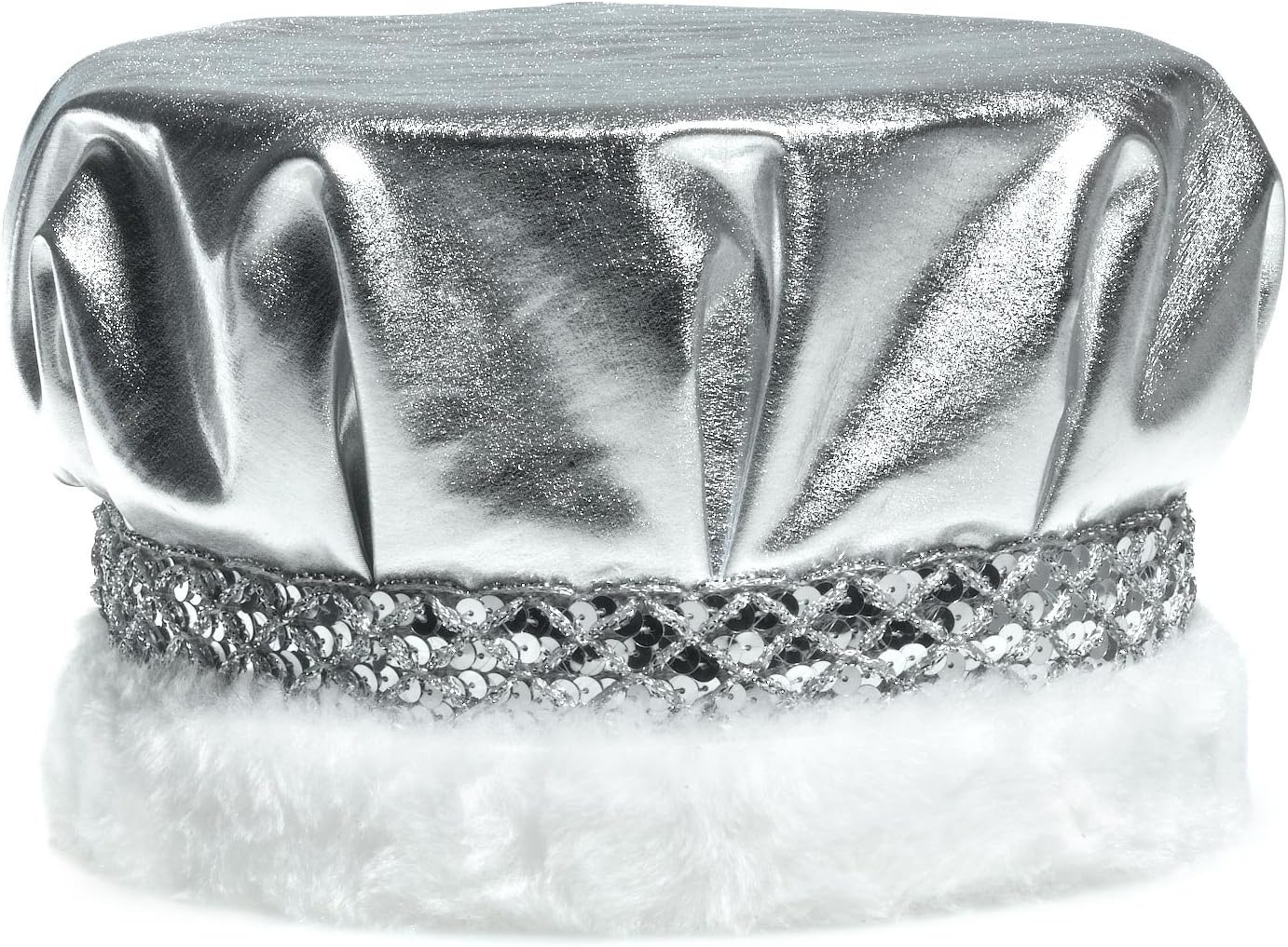 Amazon.com: Anderson's Silver Metallic Crown/Silver Band/White Fur, 6 1 ...