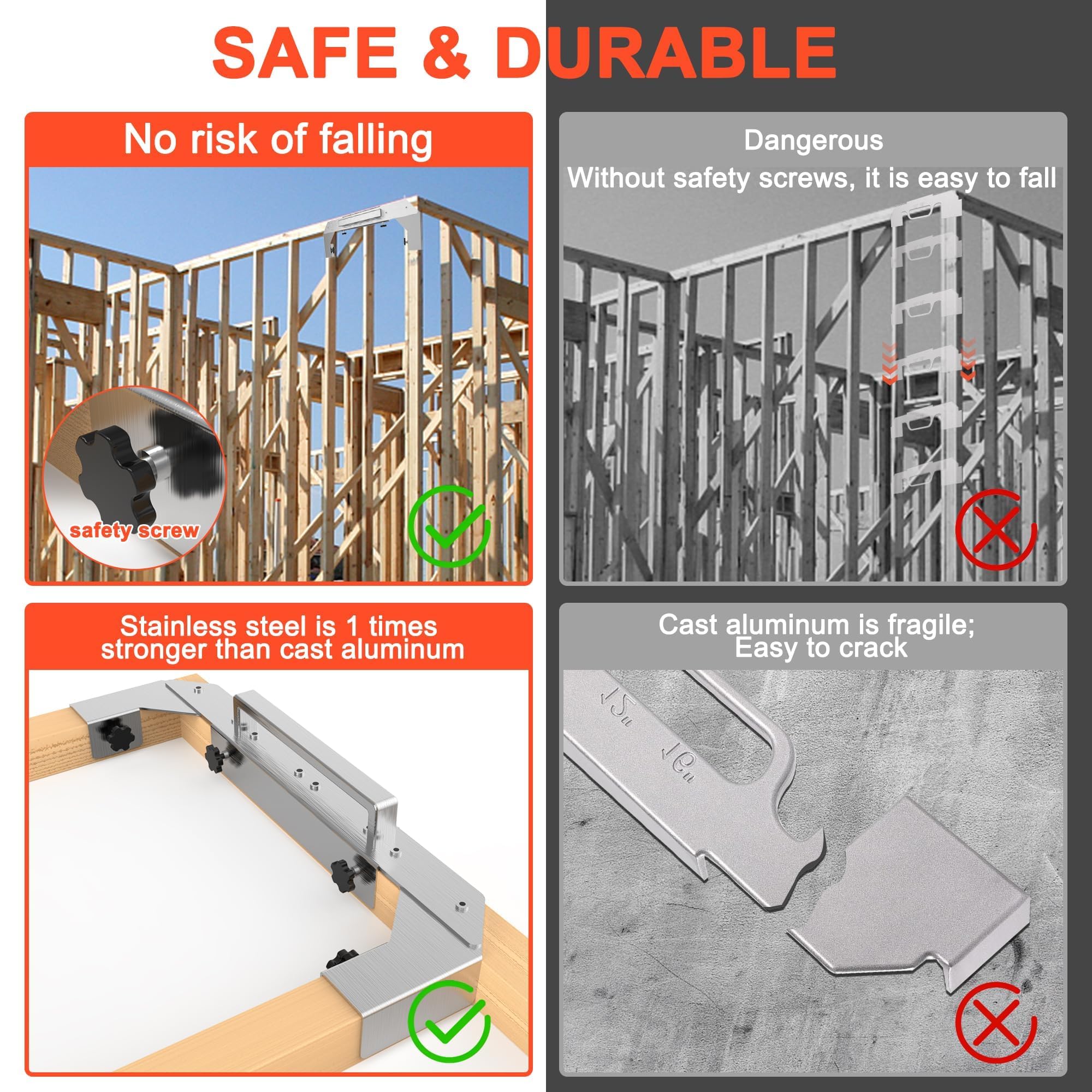 Snapklik.com : 3 In 1 Stud Framing Tool, 16/20/24 Inch Adjustable Size ...