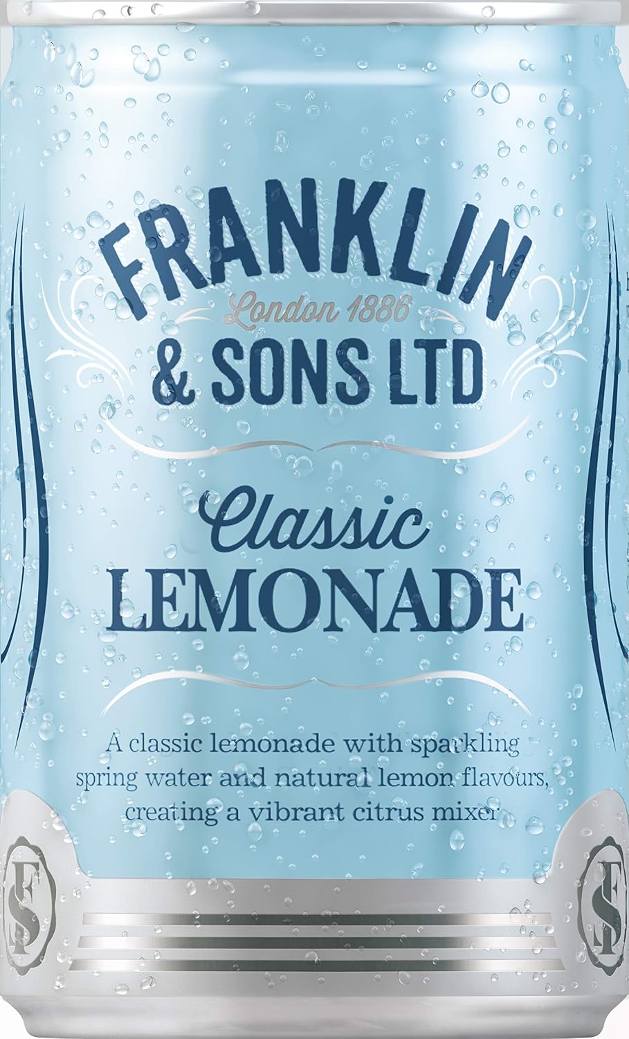 Franklin & Sons Classic Lemonade Cans 24 x 150ml Case : Amazon.co.uk ...