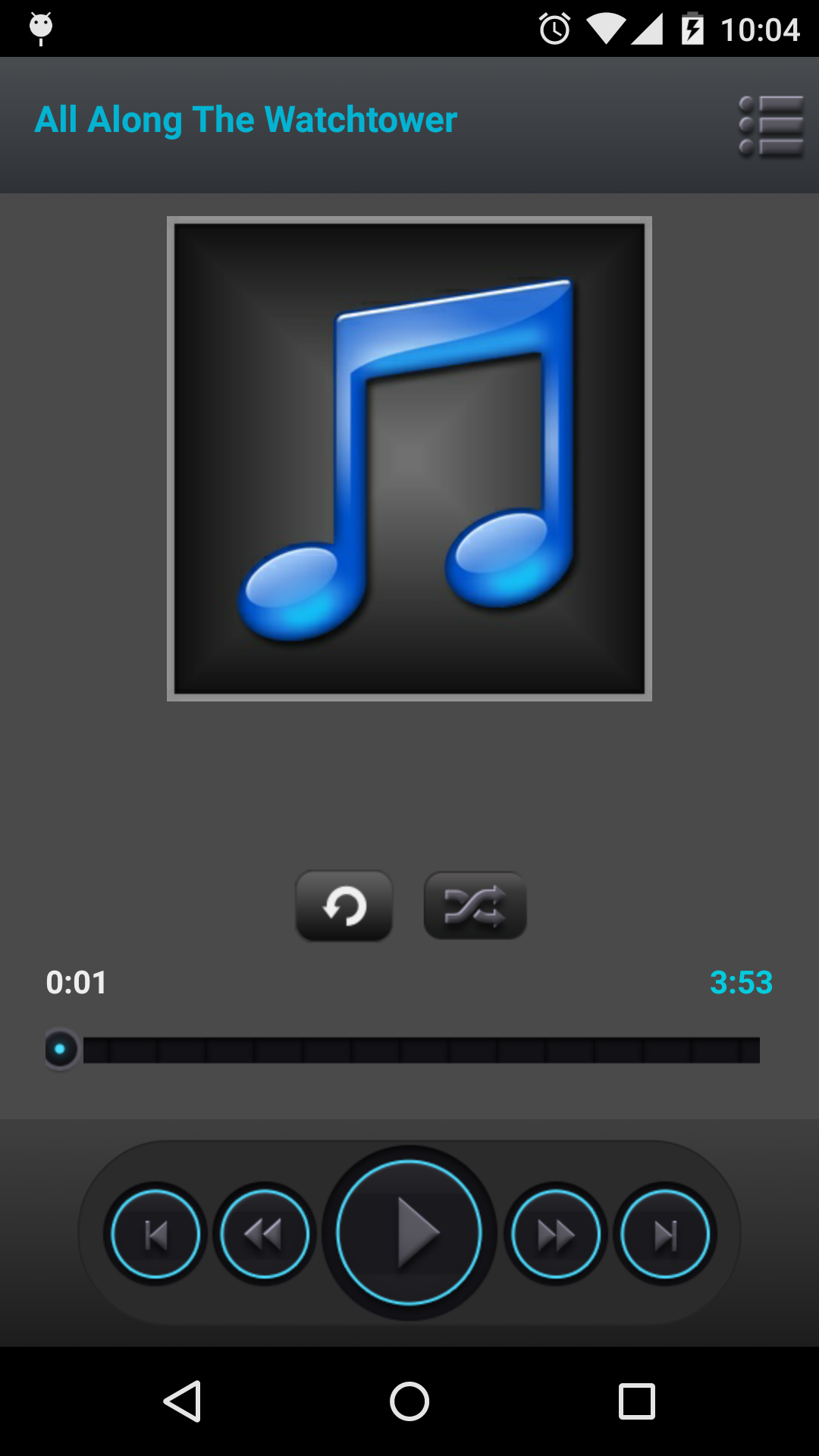 Music List - App on Amazon Appstore