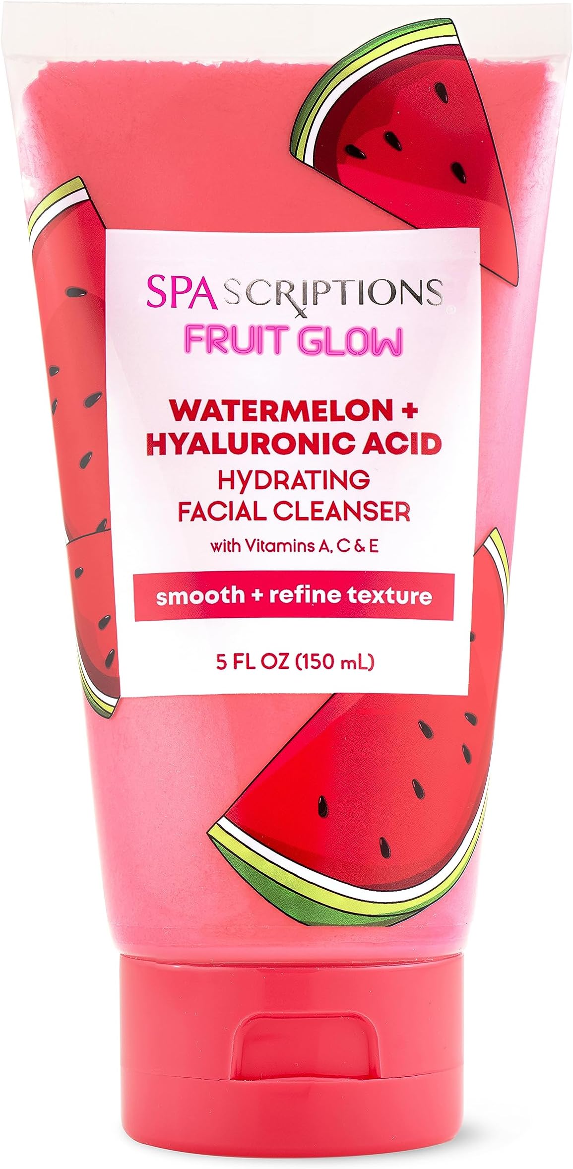 Amazon.com: SpaScriptions Fruit Glow Watermelon + Hyaluronic Acid ...