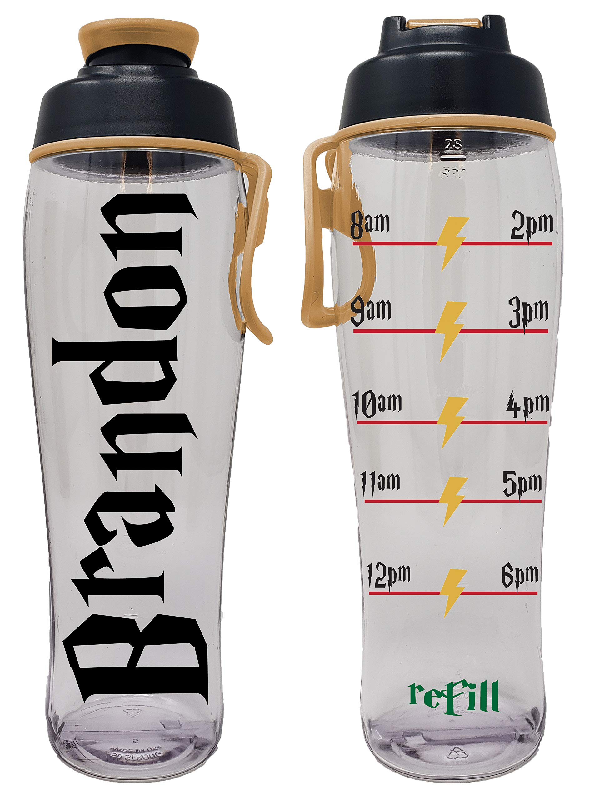Buy 50 Strong BPA Free Reusable Water Bottle with Time Marker ...