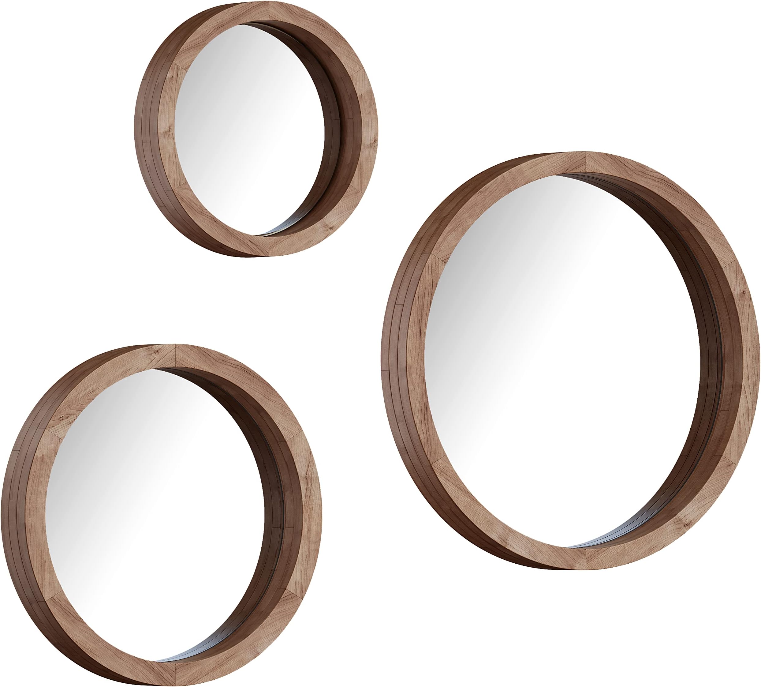 Amazon.com: Whole House Worlds The Rustic Round Mirrors, Set of 3 ...