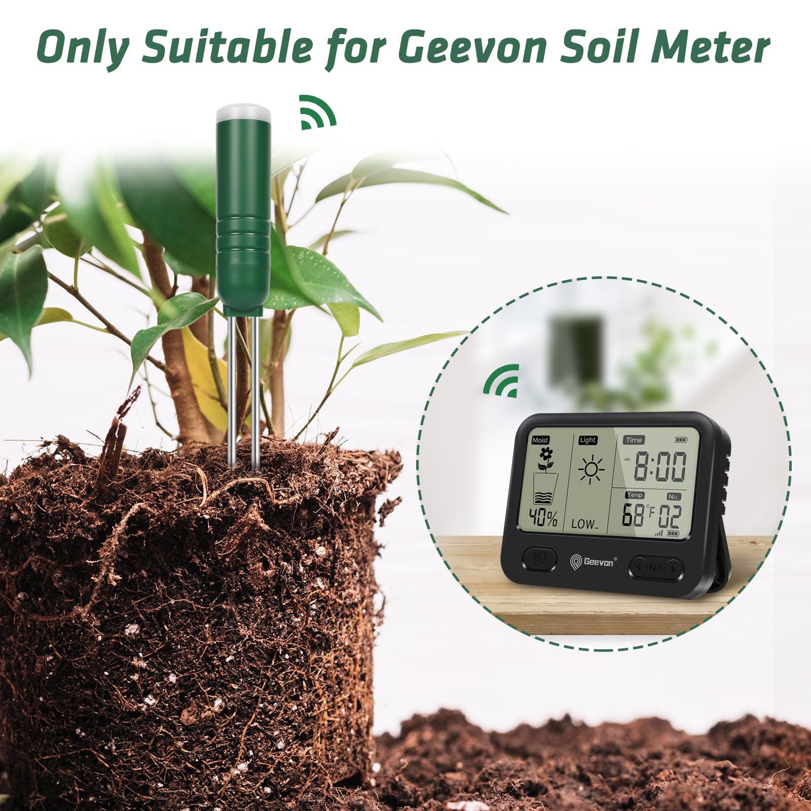 Snapklik.com : Geevon Soil Moisture Tester