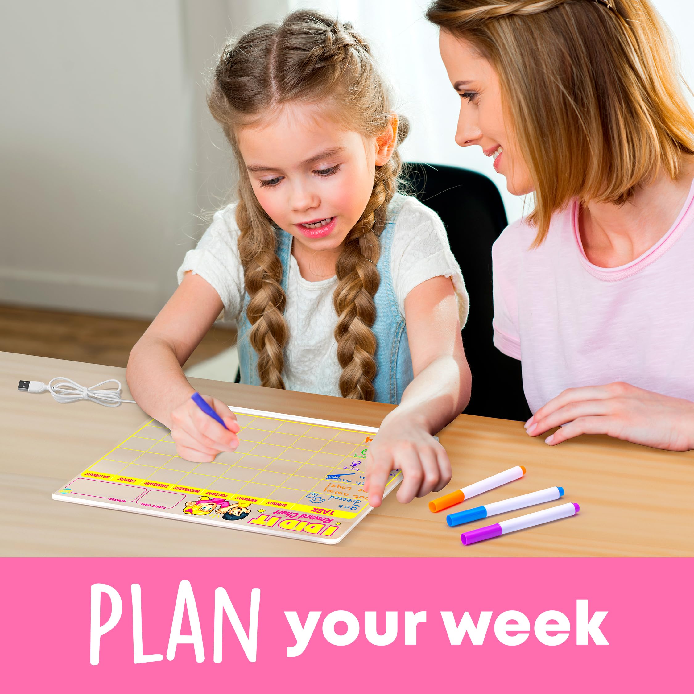 Snapklik.com : Light-Up Reward Chart For Kids - Behavior ...