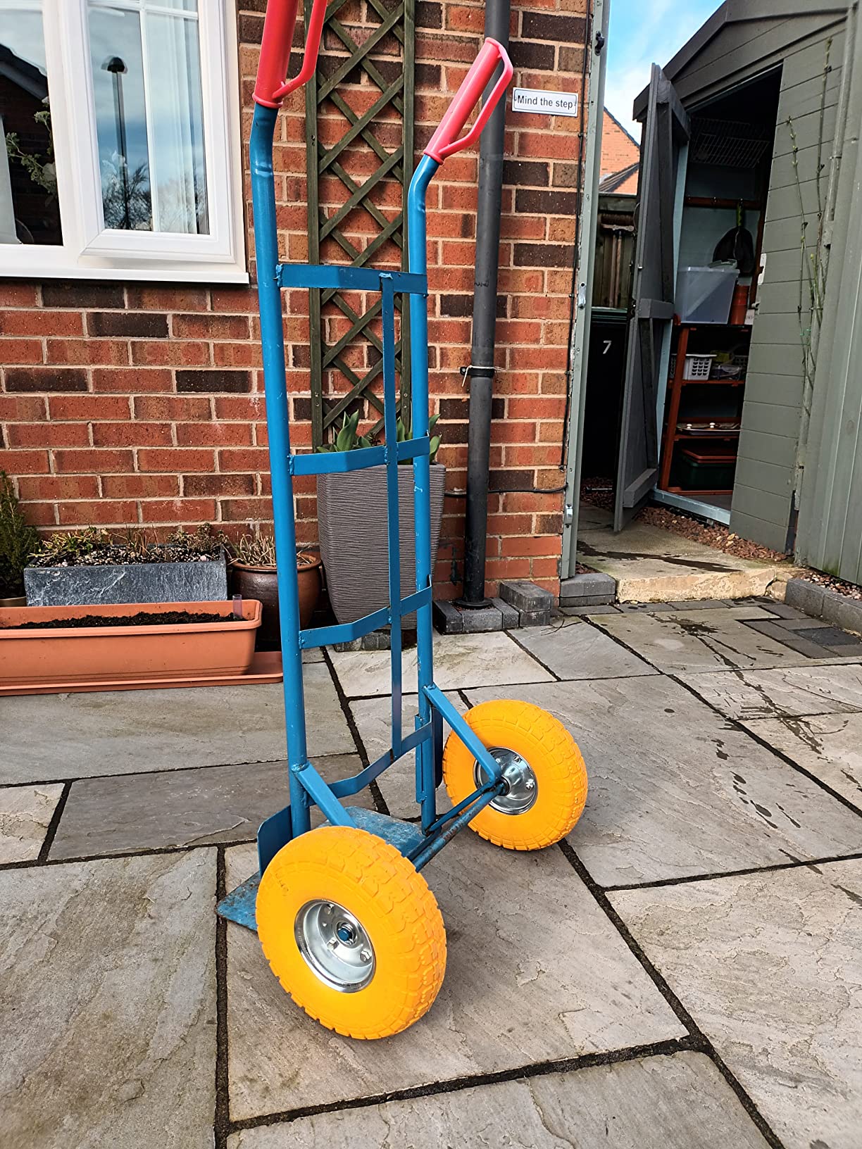 Voche® 2 X 10 Puncture Burst Proof Solid Rubber Sack Truck Trolley ...