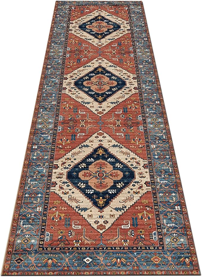 Carpet Runner Rug for Hallway Non Slip，Traditional Washable Area Rug ...