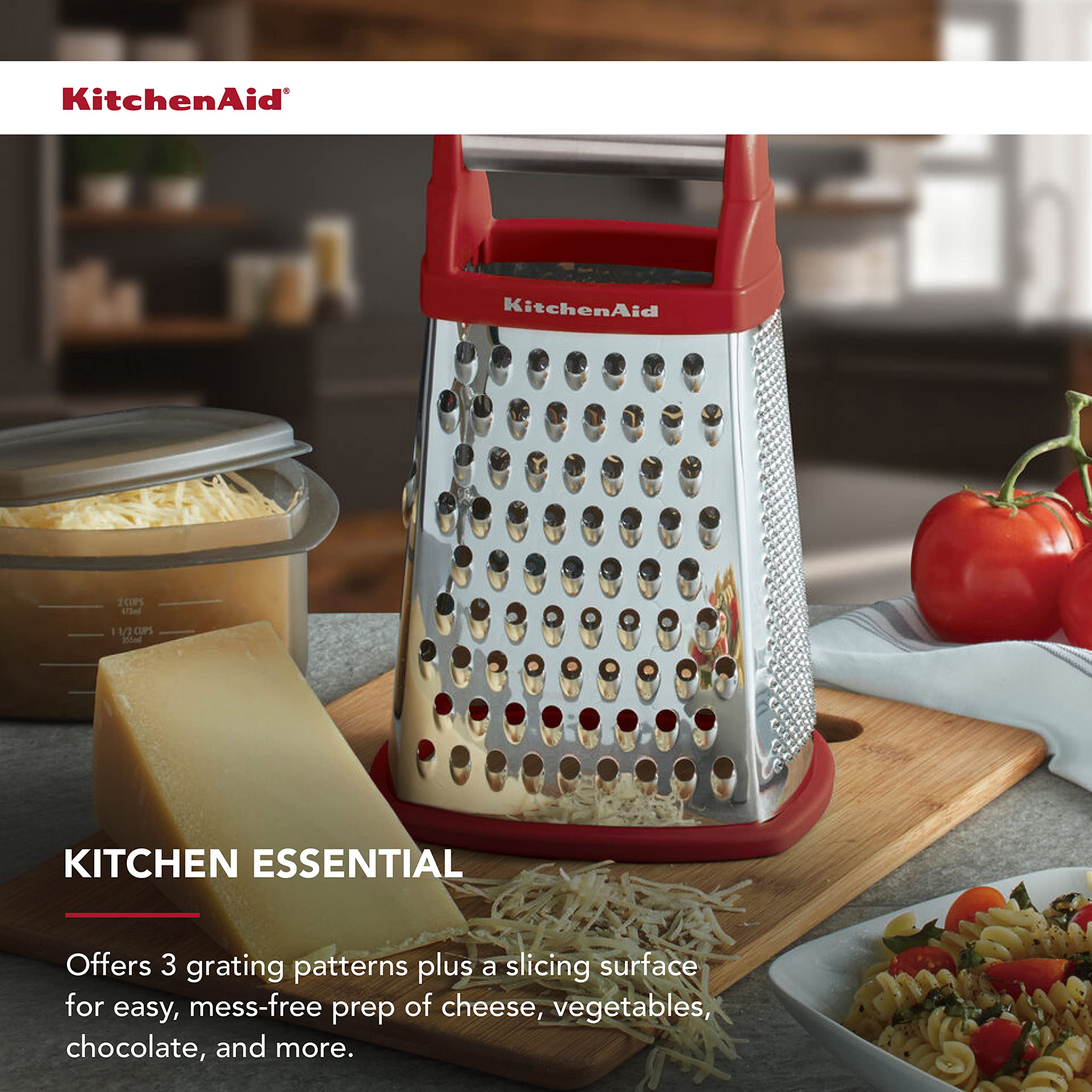 Snapklik.com : Gourmet 4-Sided Stainless Steel Box Grater For Fine ...