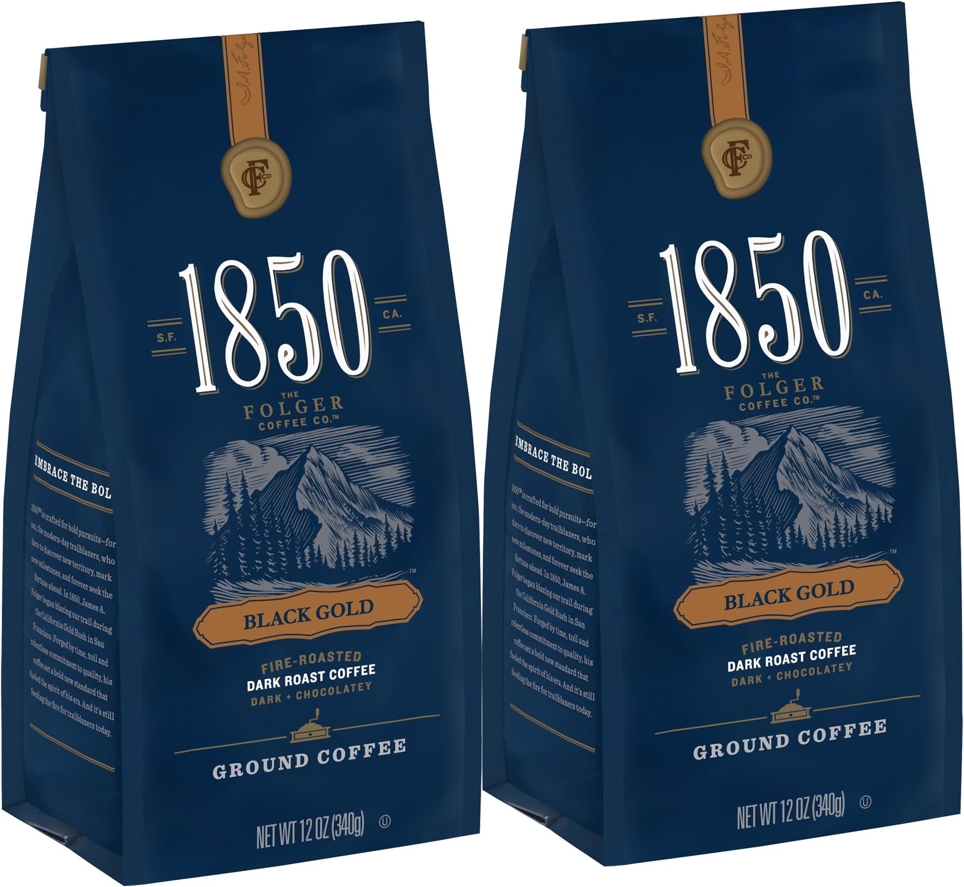 Amazon.com : 1850 Pioneer Blend Medium Roast Ground Coffee, Fraction ...