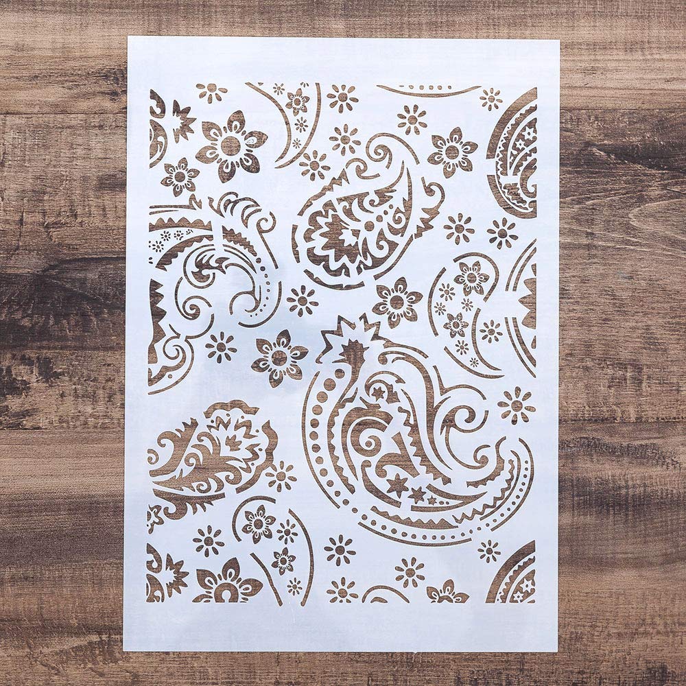 Paisley Stencil Printable