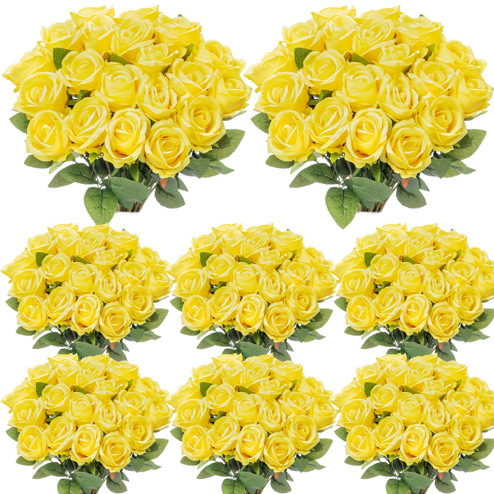 Amazon.com: Hotop 80 Pcs Artificial Rose Flowers Bulk with Long Stem ...