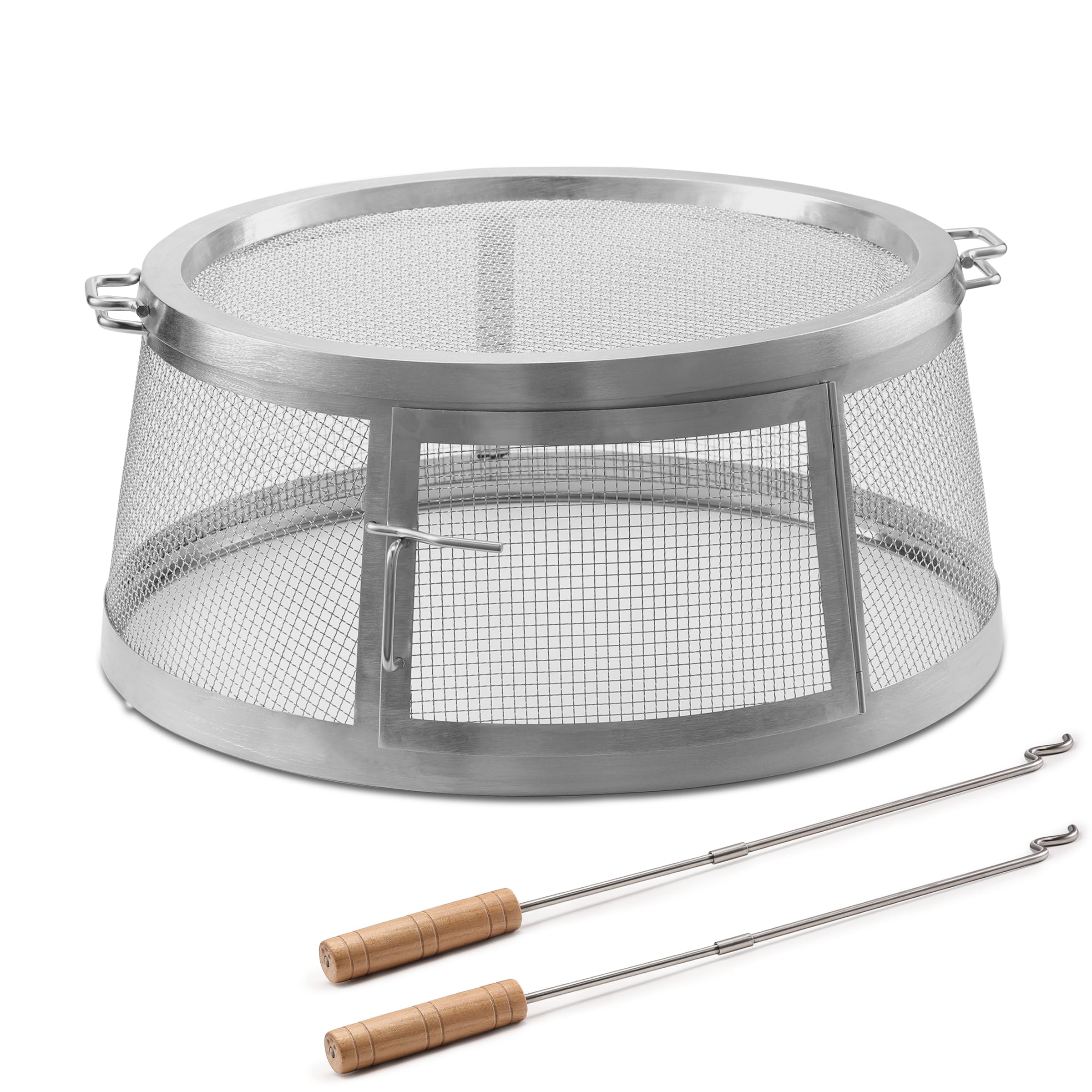 Amazon.com : TURBRO Stainless Steel Shield, Fire Pit Spark Cover ...