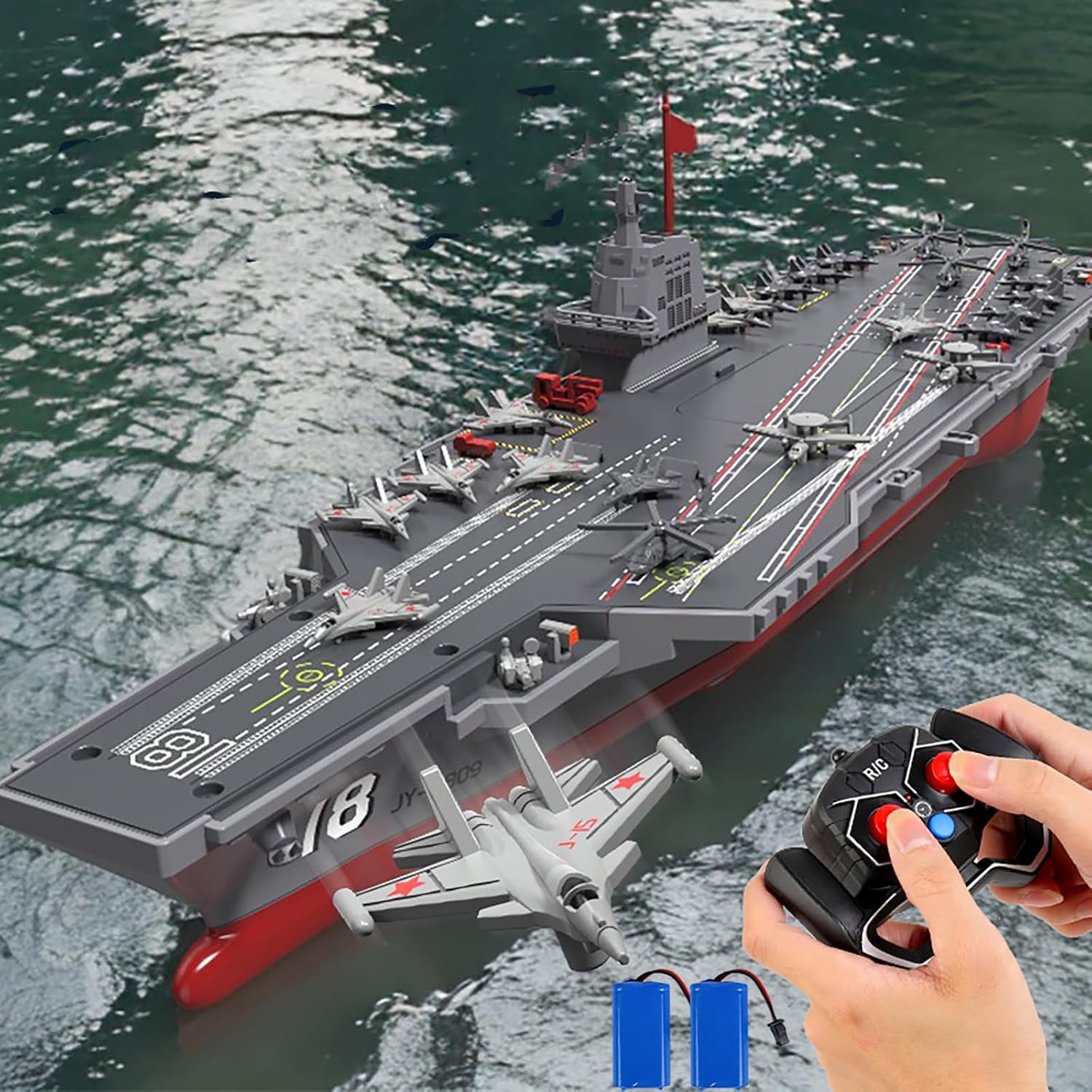Amazon.com: Ssccgym S19 Remote Controlled Warship Battleship Aircraft ...