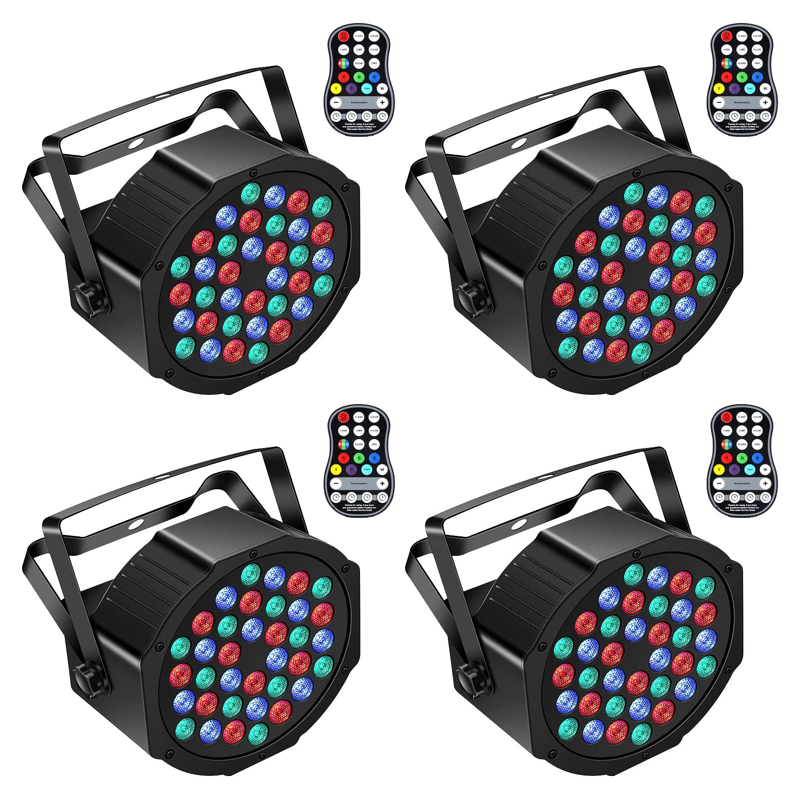 Rechargeable Par Lights 36W RGB Battery Powered, Wireless LED Par ...