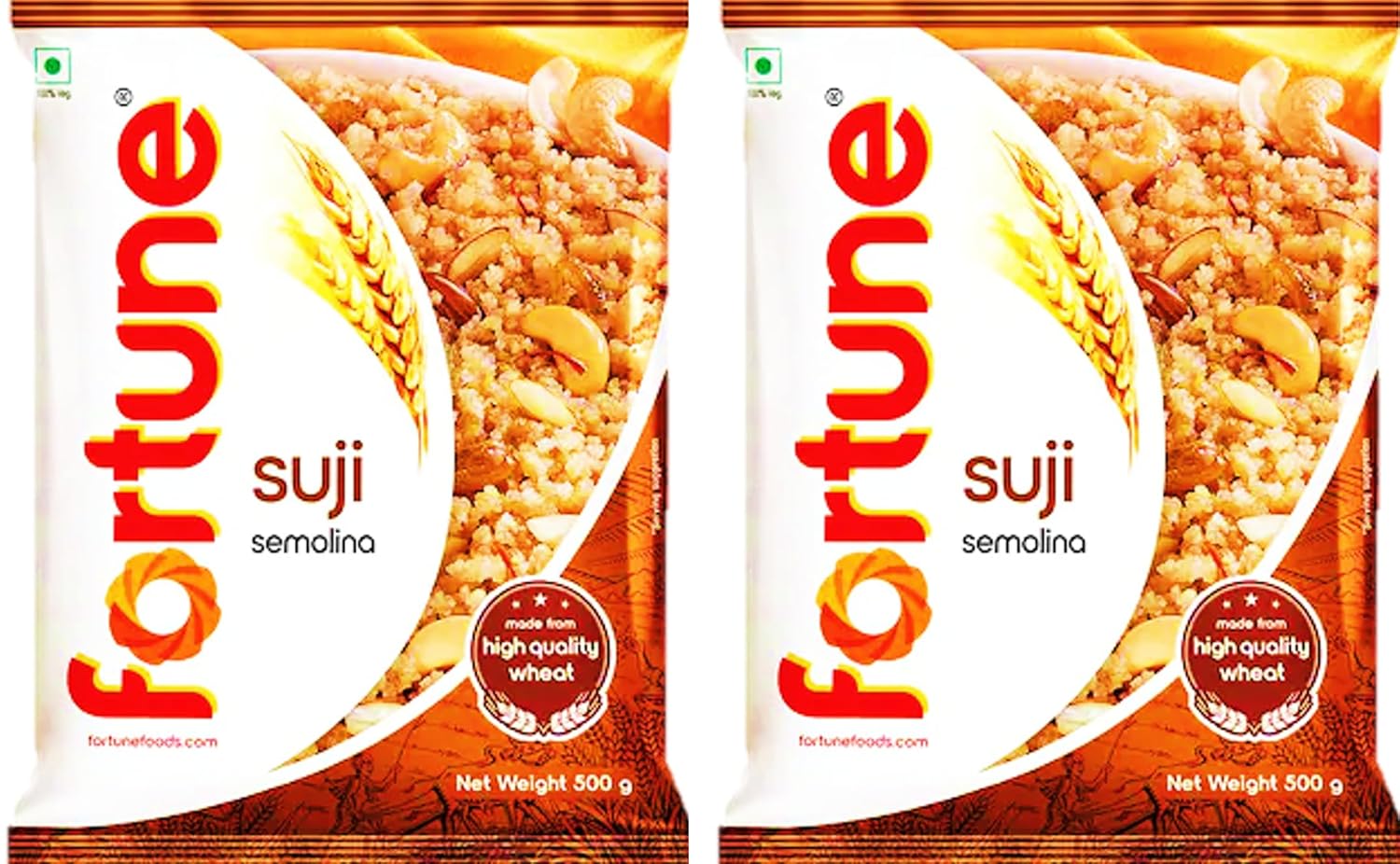 Fortune Suji Pouch 500g (Pack of 2) Unique : Amazon.in: Grocery ...