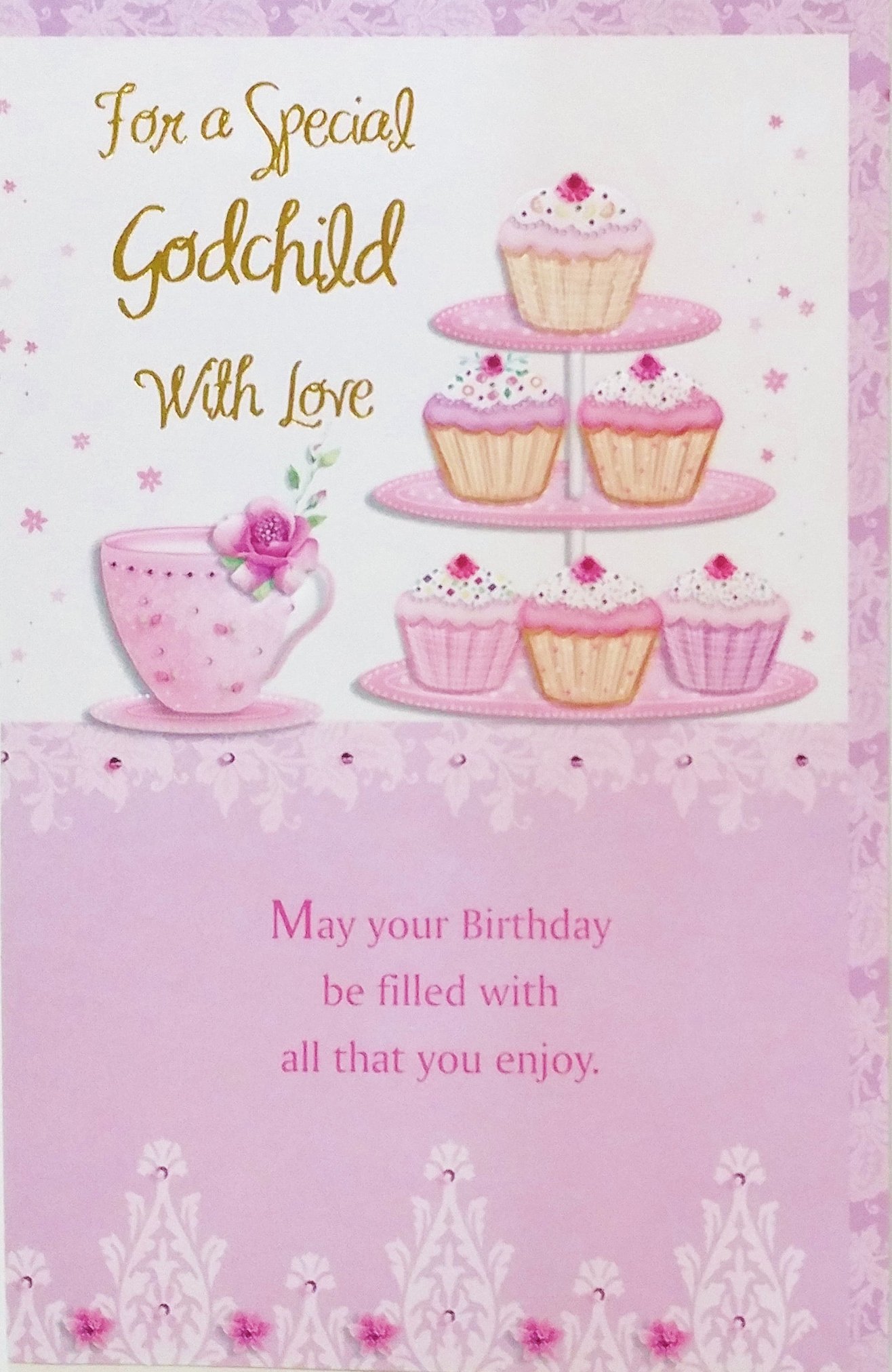 Amazon.com : For a Special Godchild With Love - Happy Birthday Greeting ...