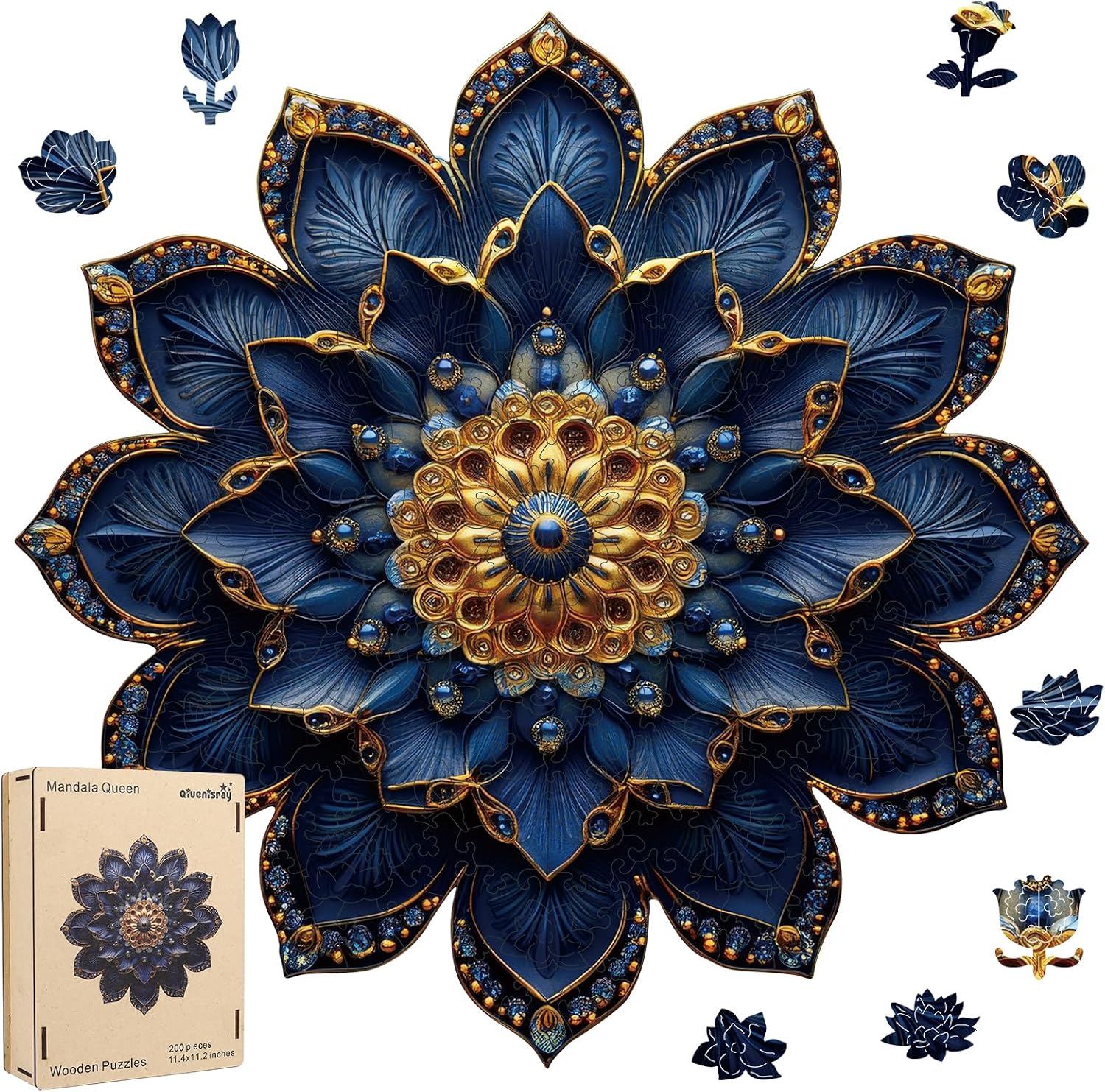 Amazon.com: Qiuenisray Puzzles for Adults 200 Pieces, Mandela Queen ...